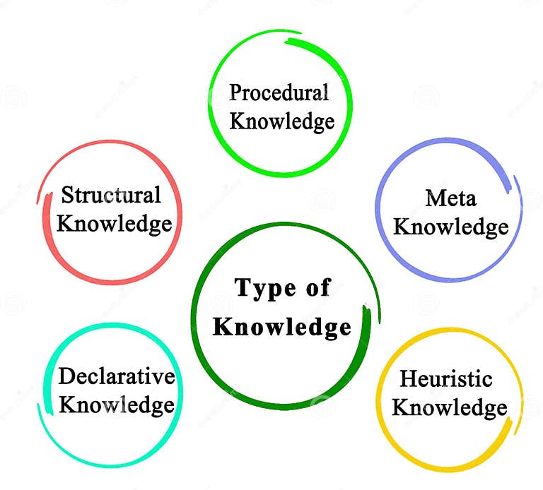 Five Types of Knowledge stock illustration. Illustration of procedural - 268294325