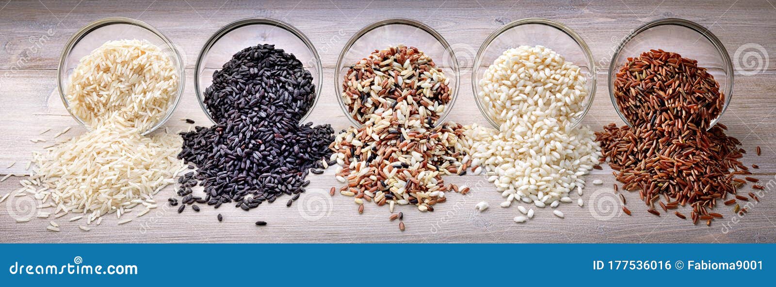 Assortment of Various Rices: Basmati, Black Rice, Mix Long Grain ...