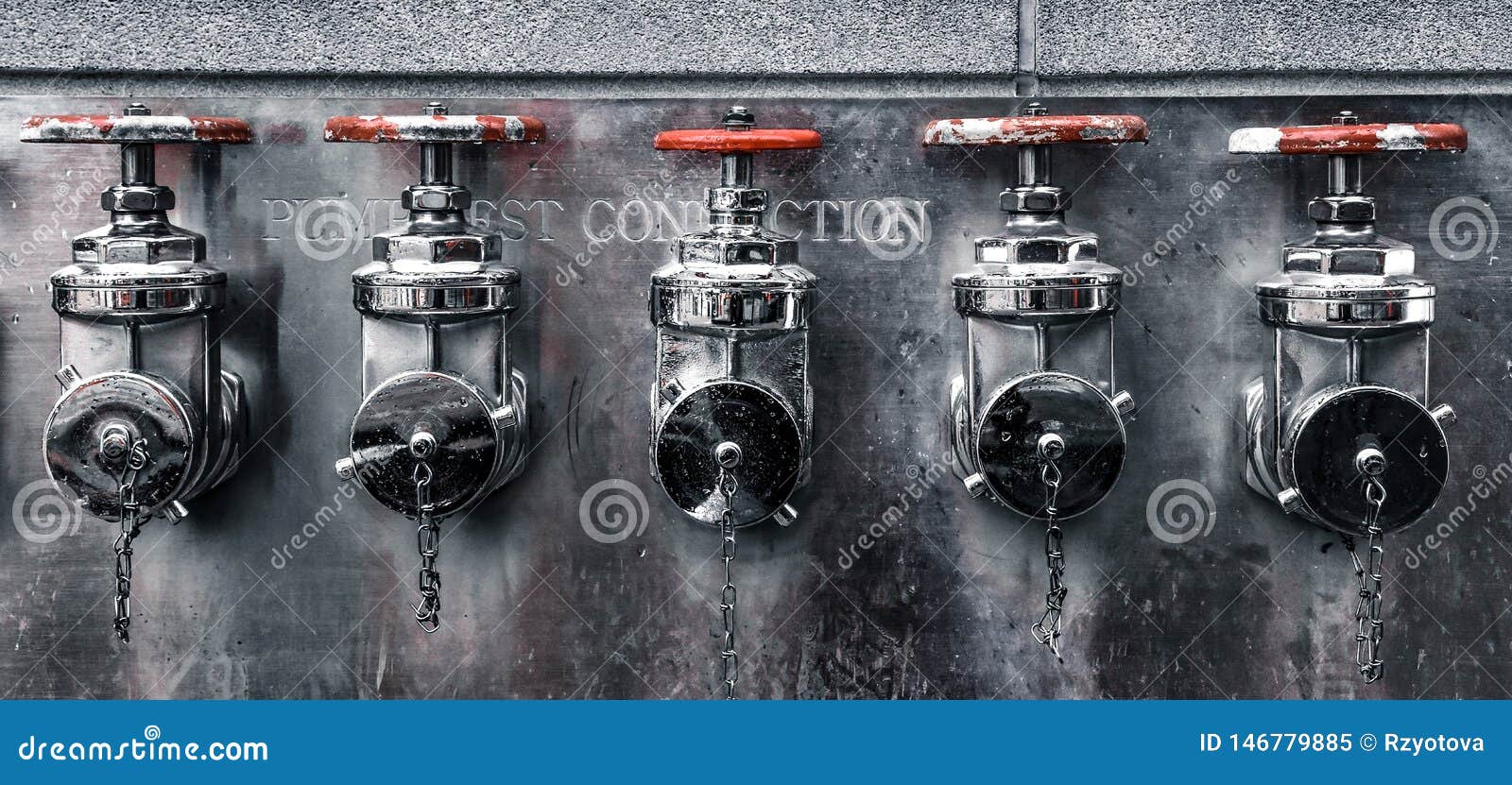 Five-Way Flush Fire Pump Test Connections Stock Image | CartoonDealer ...