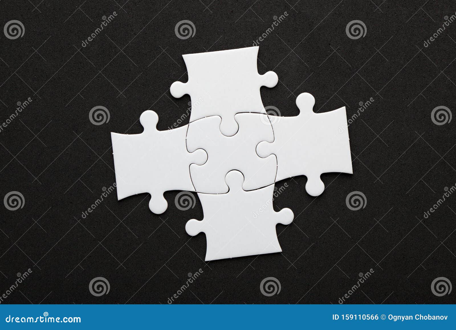 Five Piece Puzzle stock photo. Image of puzzle, concept - 159110566