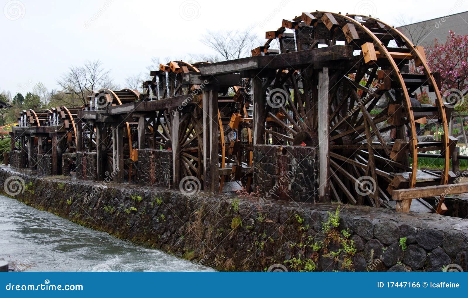 Five Windmills, Tonami Tulip Park, Japan Stock Photo - Image of asian ...