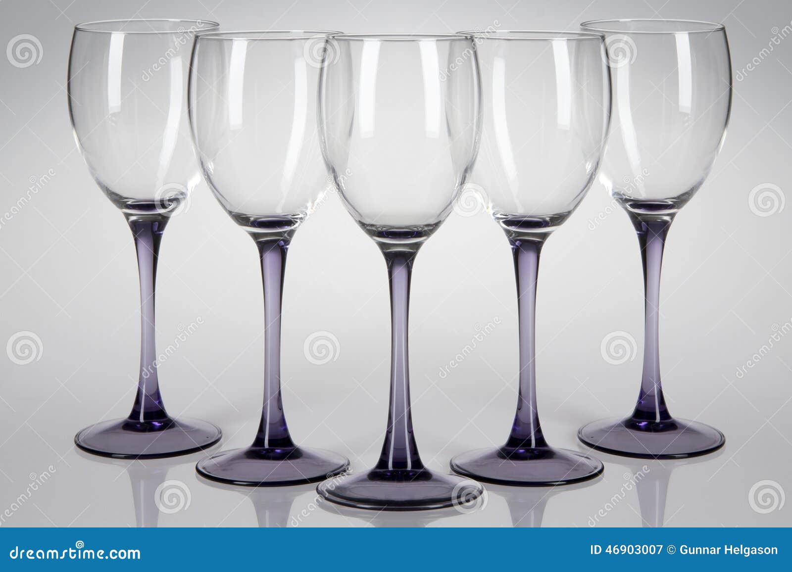 Five wine glasses stock image. Image of fragile, clear - 46903007