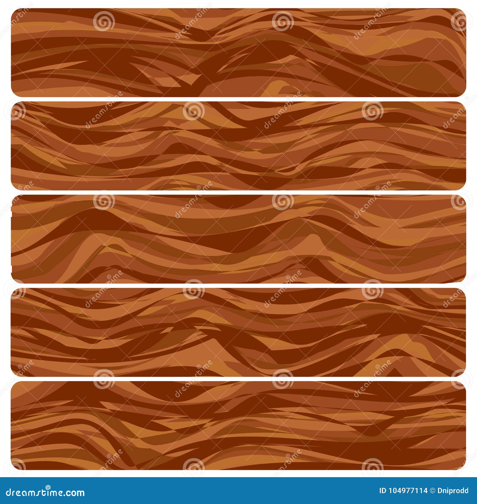 Vector Abstract Wood Texture in Flat Design Stock Vector - Illustration ...