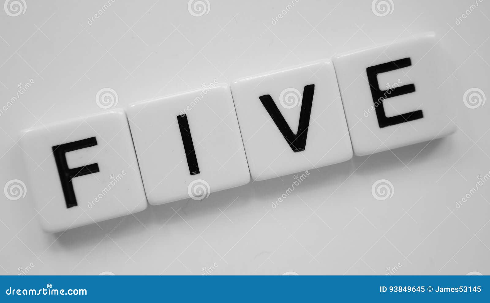 Five stock image. Image of times, letters, tiles, five - 93849645