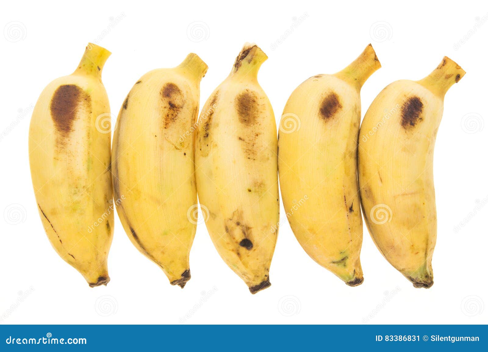 Five yellow bananas stock image. Image of awak, color - 83386831