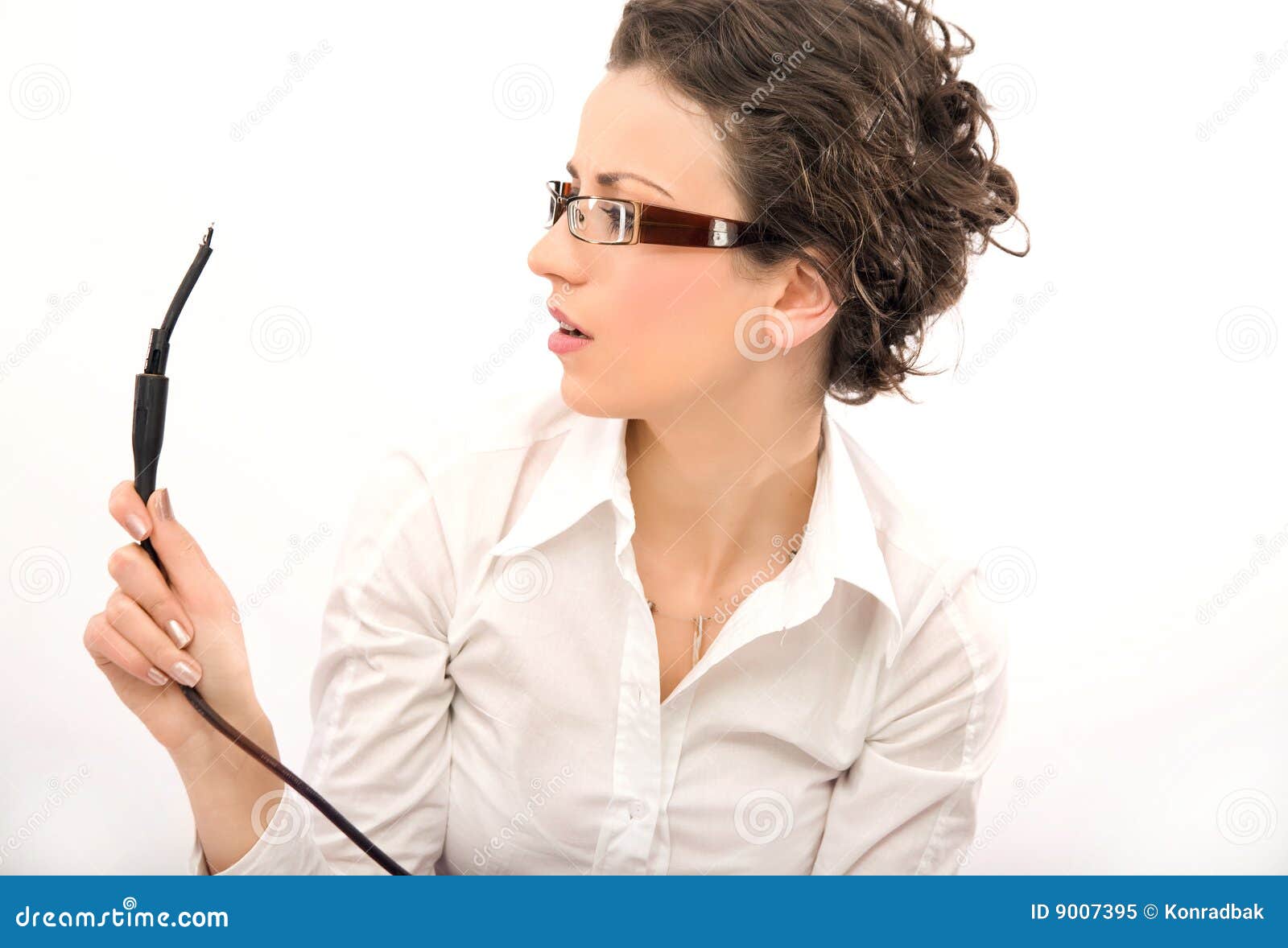 Fix stock image. Image of businesswoman, solution, idea - 9007395