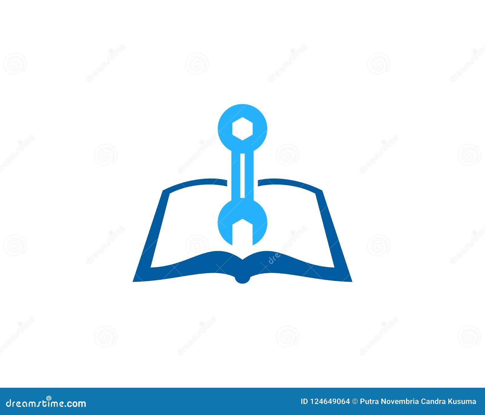 Fix Book Logo Icon Design stock vector. Illustration of design - 124649064