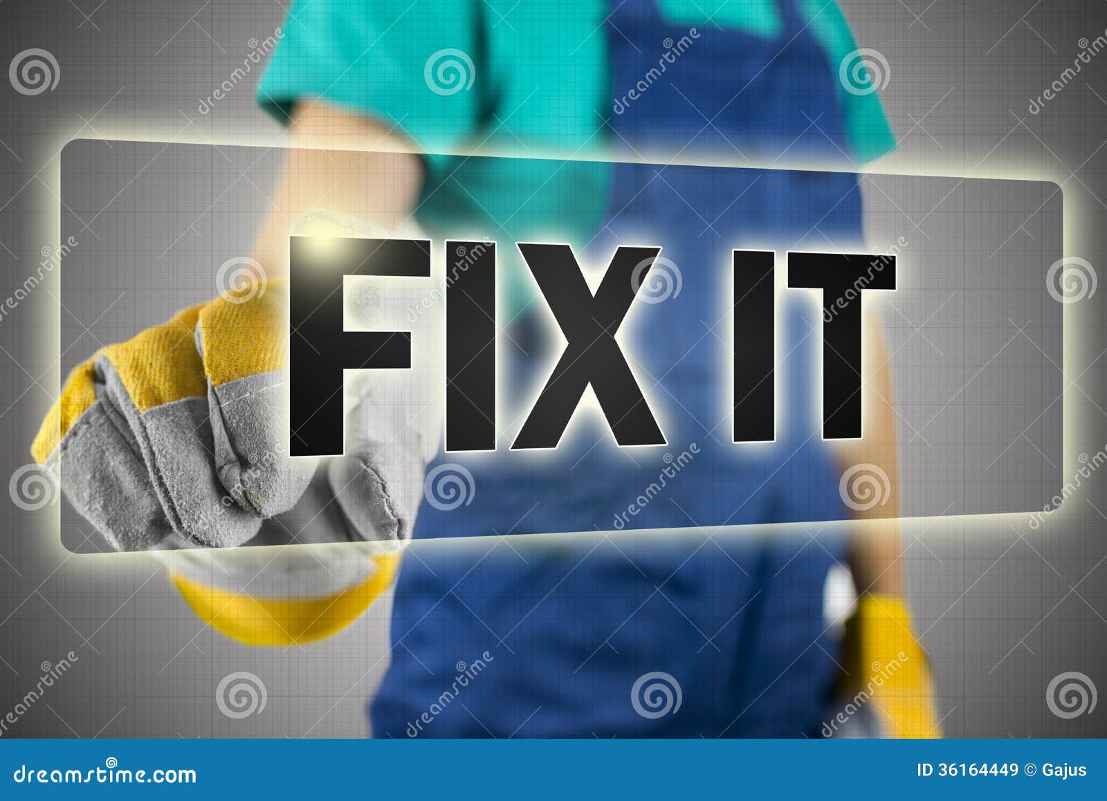 Fix it button stock image. Image of craftsman, network - 36164449