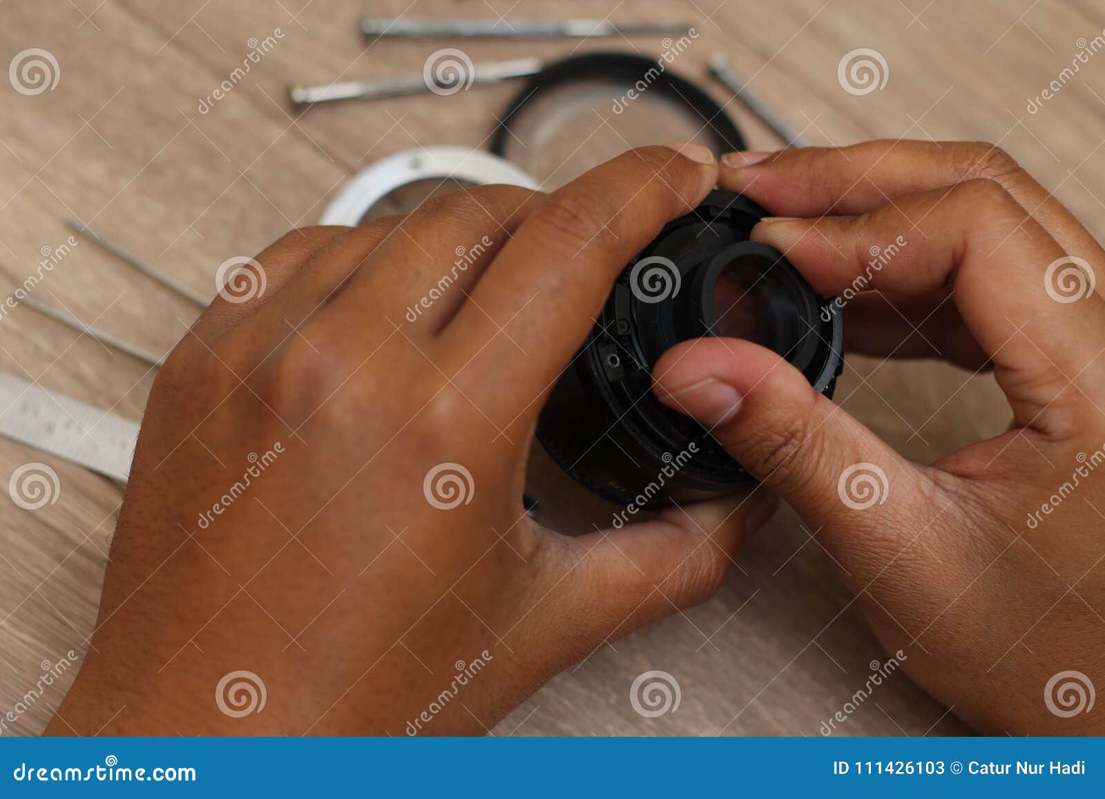 Fix camera lens, version 1 stock image. Image of details - 111426103