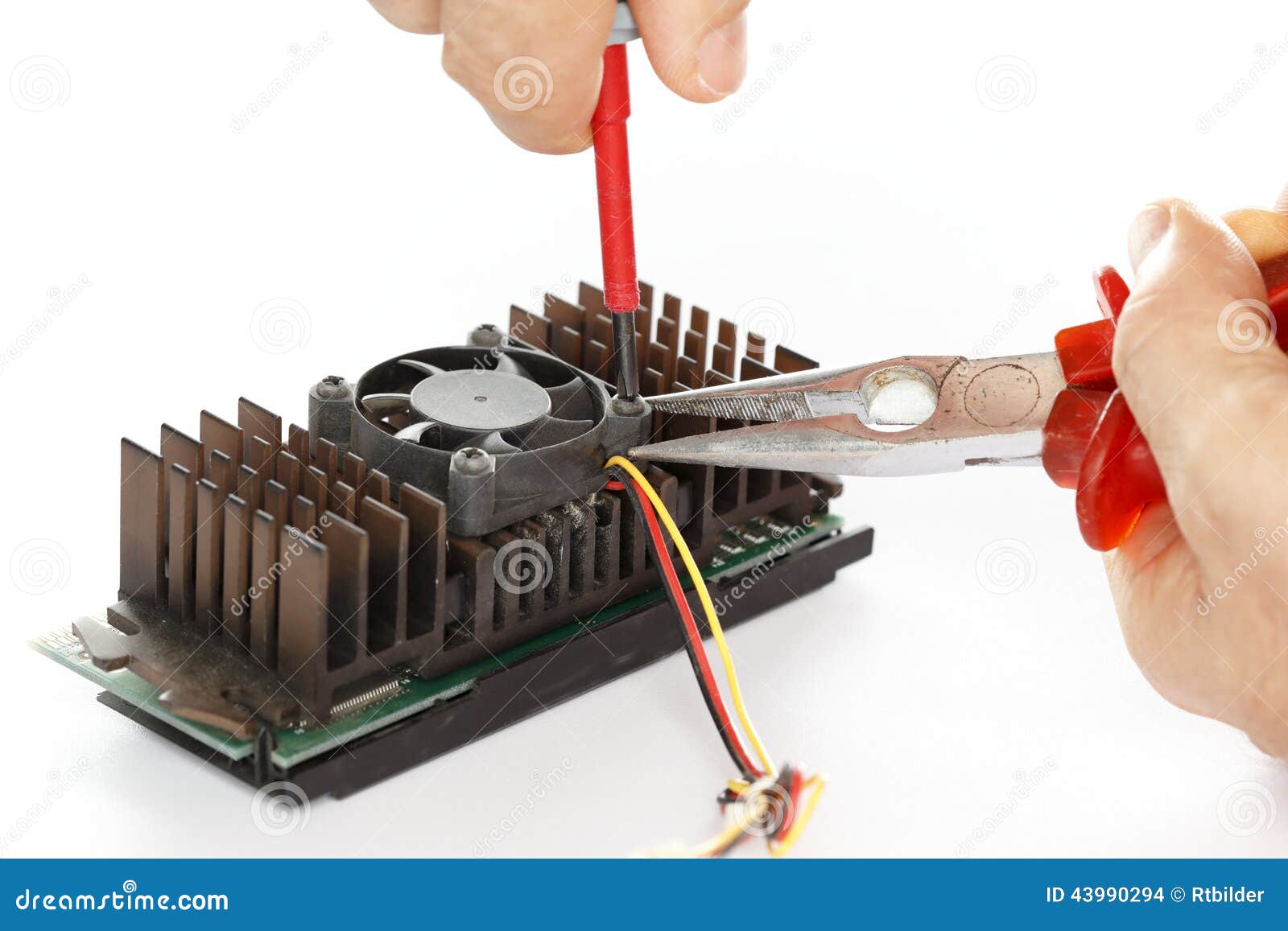 Fix an Electrical Component Stock Photo - Image of technical, machine ...
