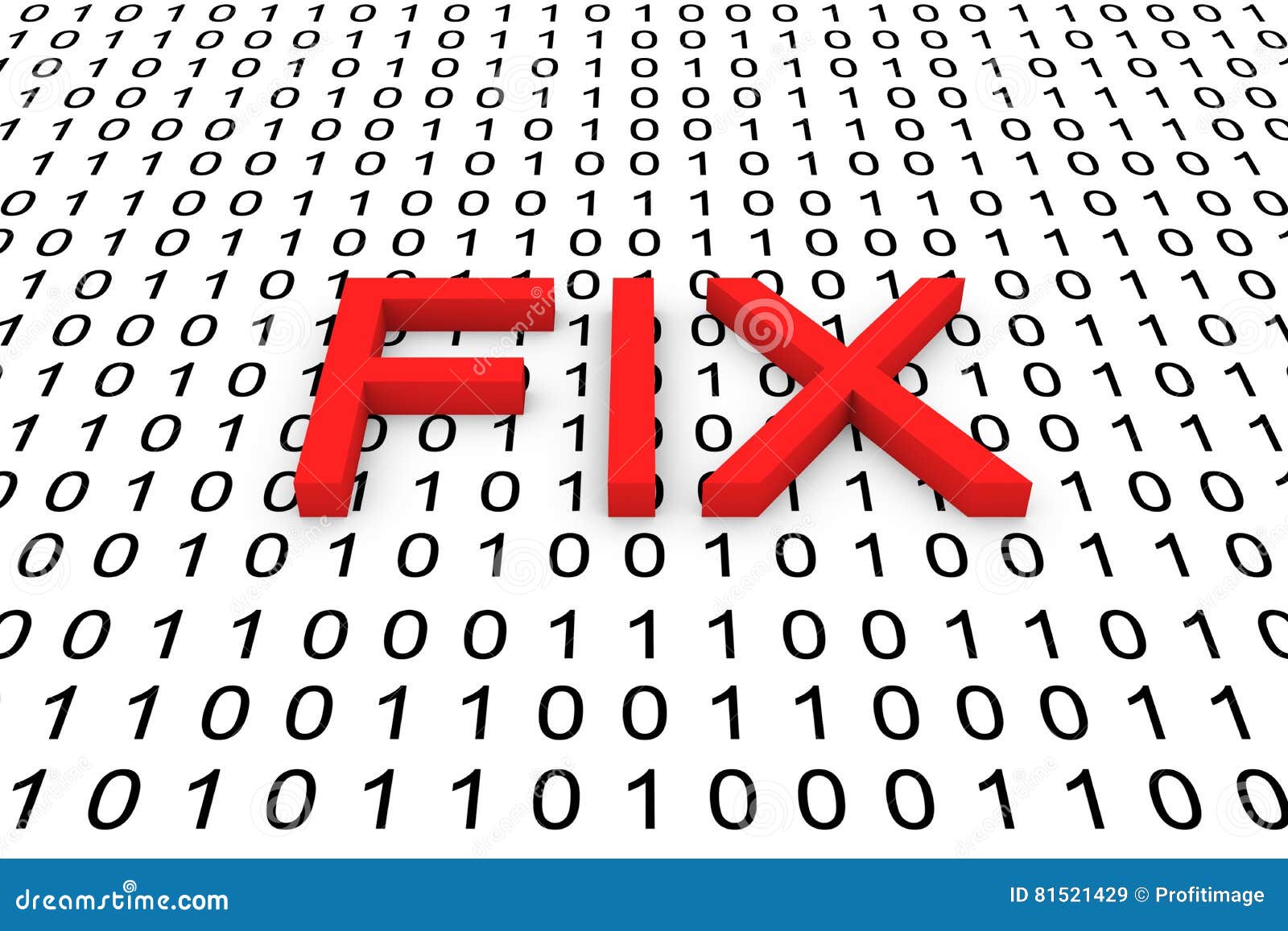 FIX stock illustration. Illustration of data, protocol - 81521429