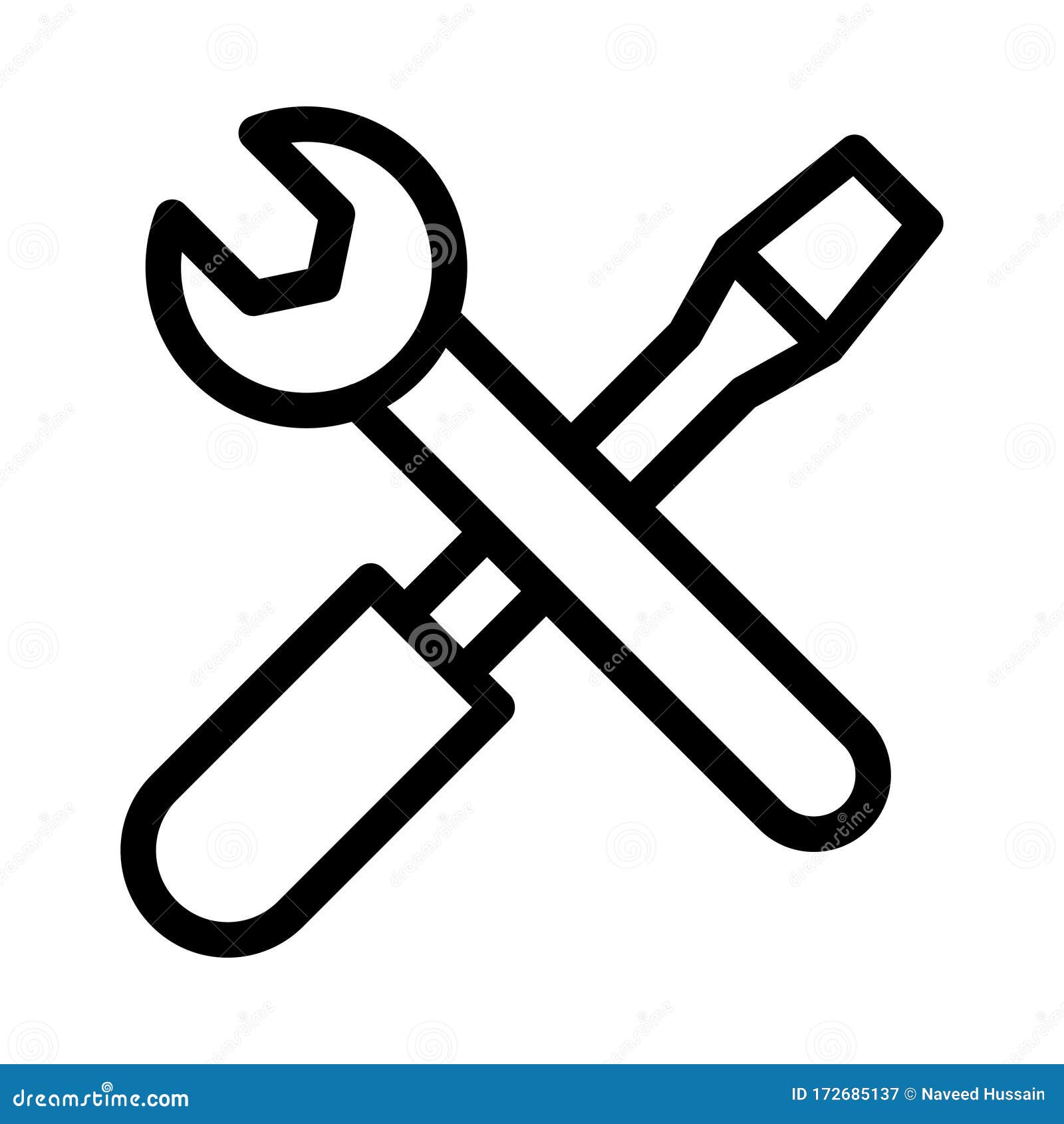 Fix vector thin line icon stock vector. Illustration of thin - 172685137