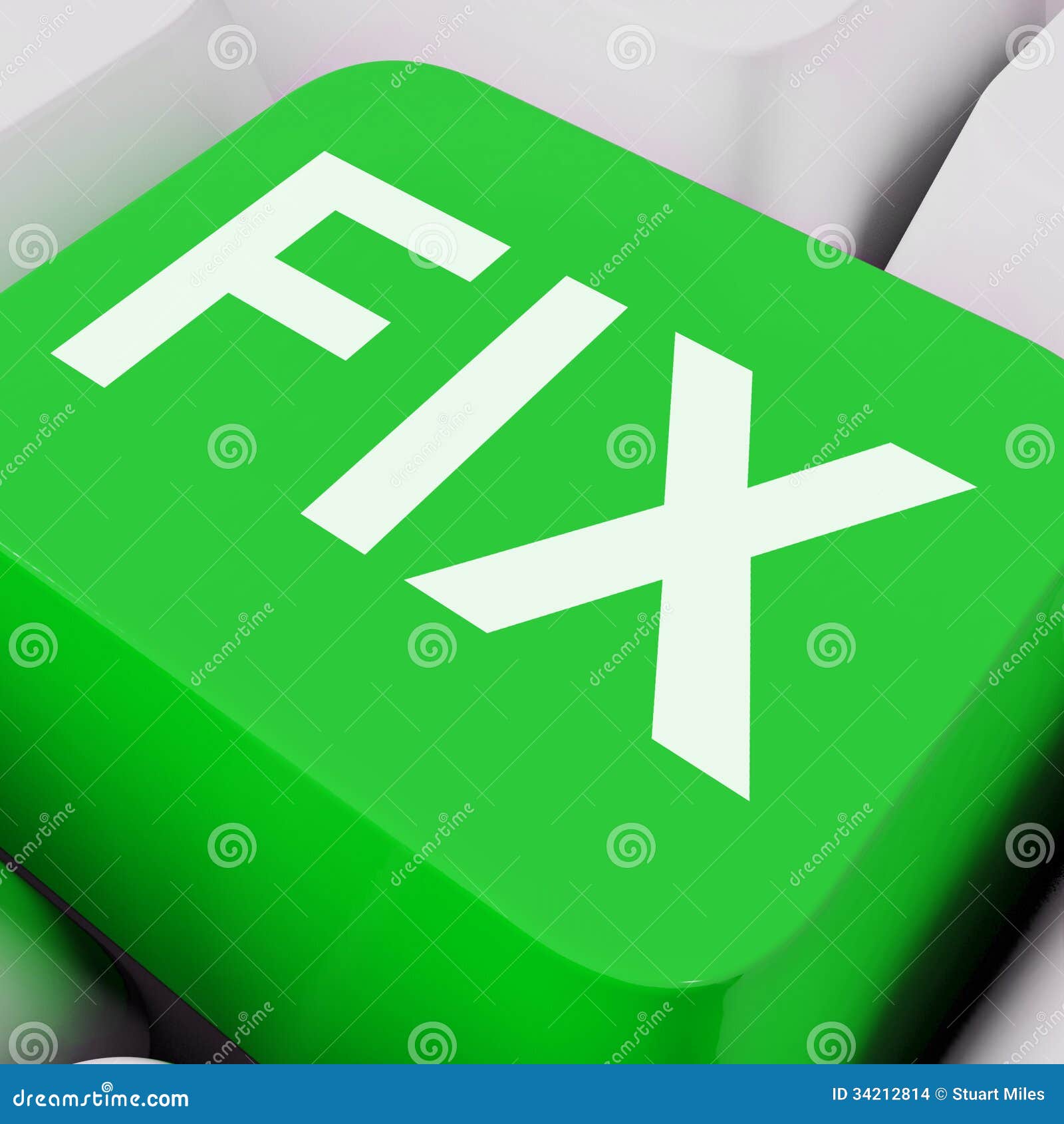 Fix Key Shows Repairing Fixing or Mending Stock Illustration ...