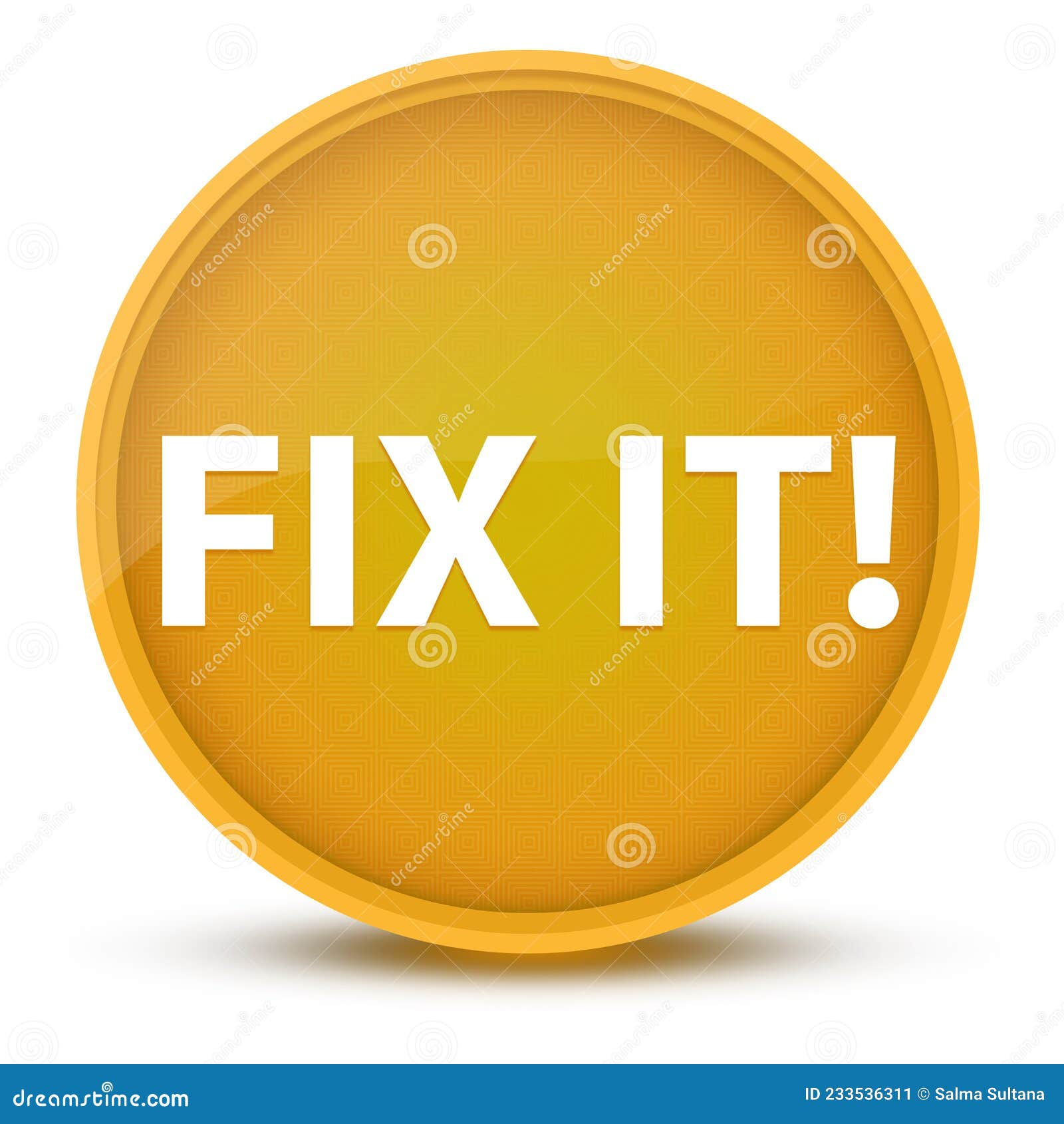 Fix it! Luxurious Glossy Yellow Round Button Abstract Stock ...