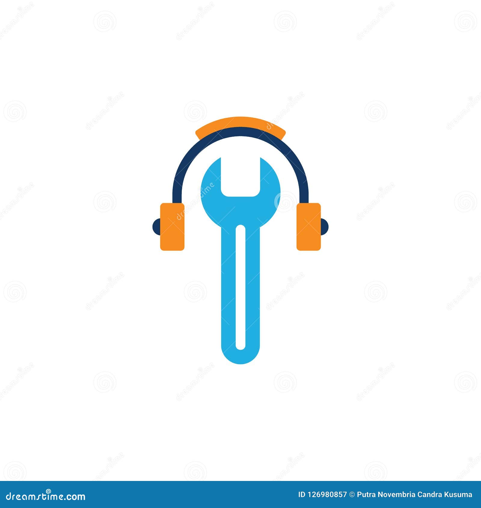 Fix Music Logo Icon Design stock vector. Illustration of icon - 126980857