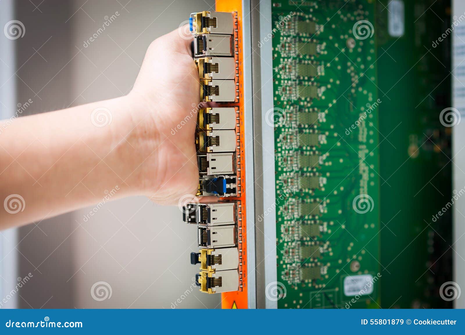 Fix Network Switch in Data Center Room Stock Image - Image of fixed ...