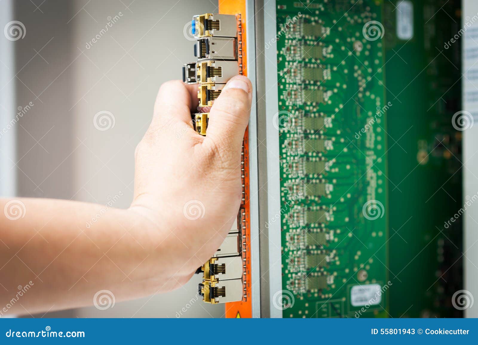 Fix Network Switch in Data Center Room Stock Image - Image of equipment ...