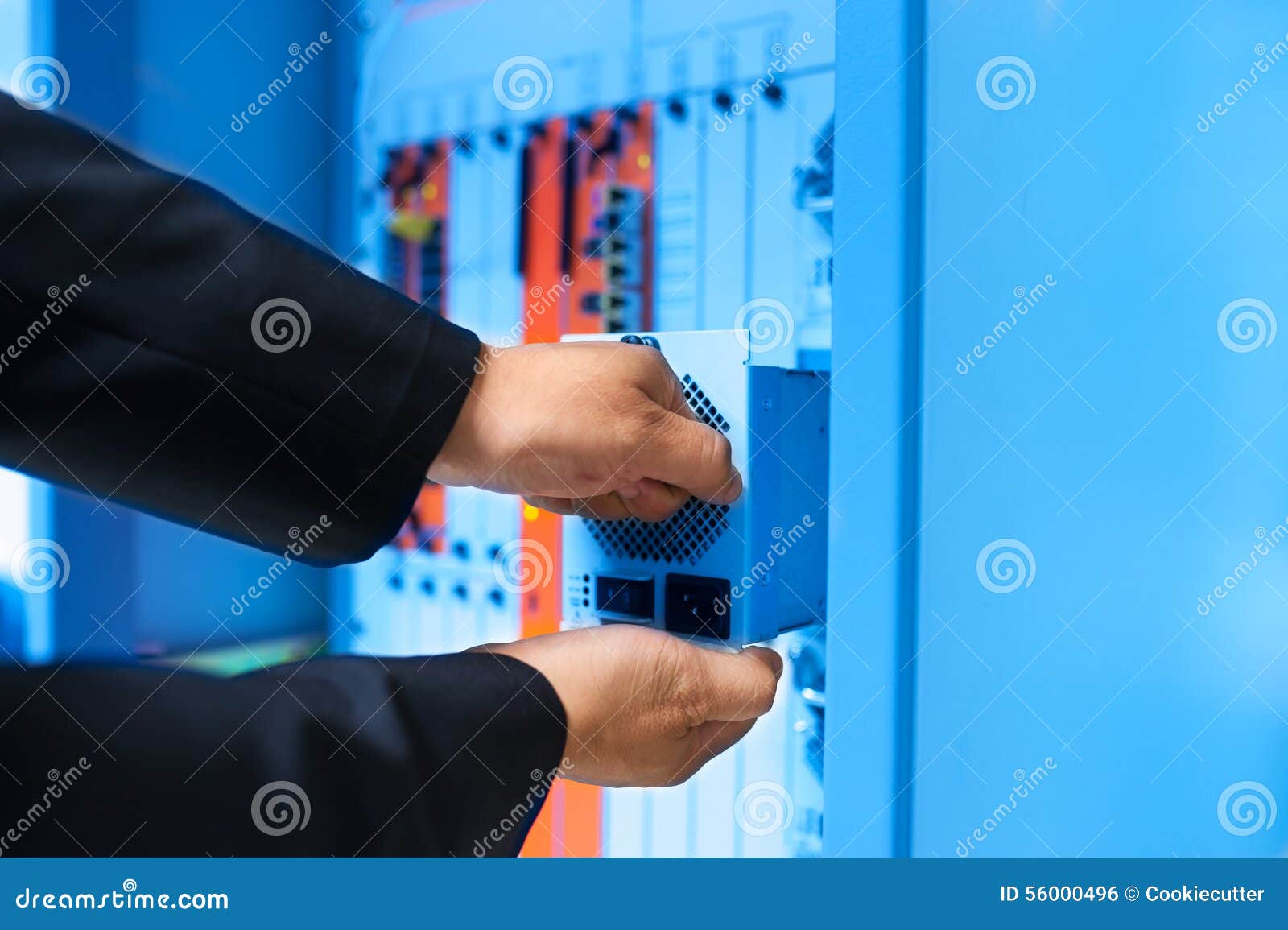 Fix Network Switch in Data Center Room Stock Photo - Image of ...