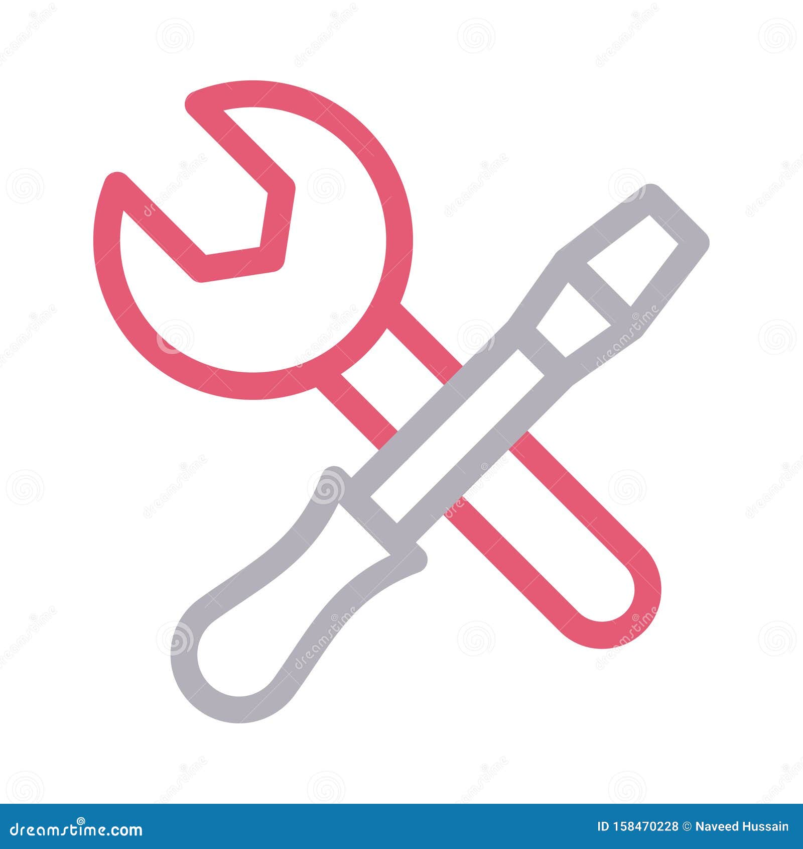 Fix Page Glyph Flat Vector Icon Stock Vector - Illustration of tools ...