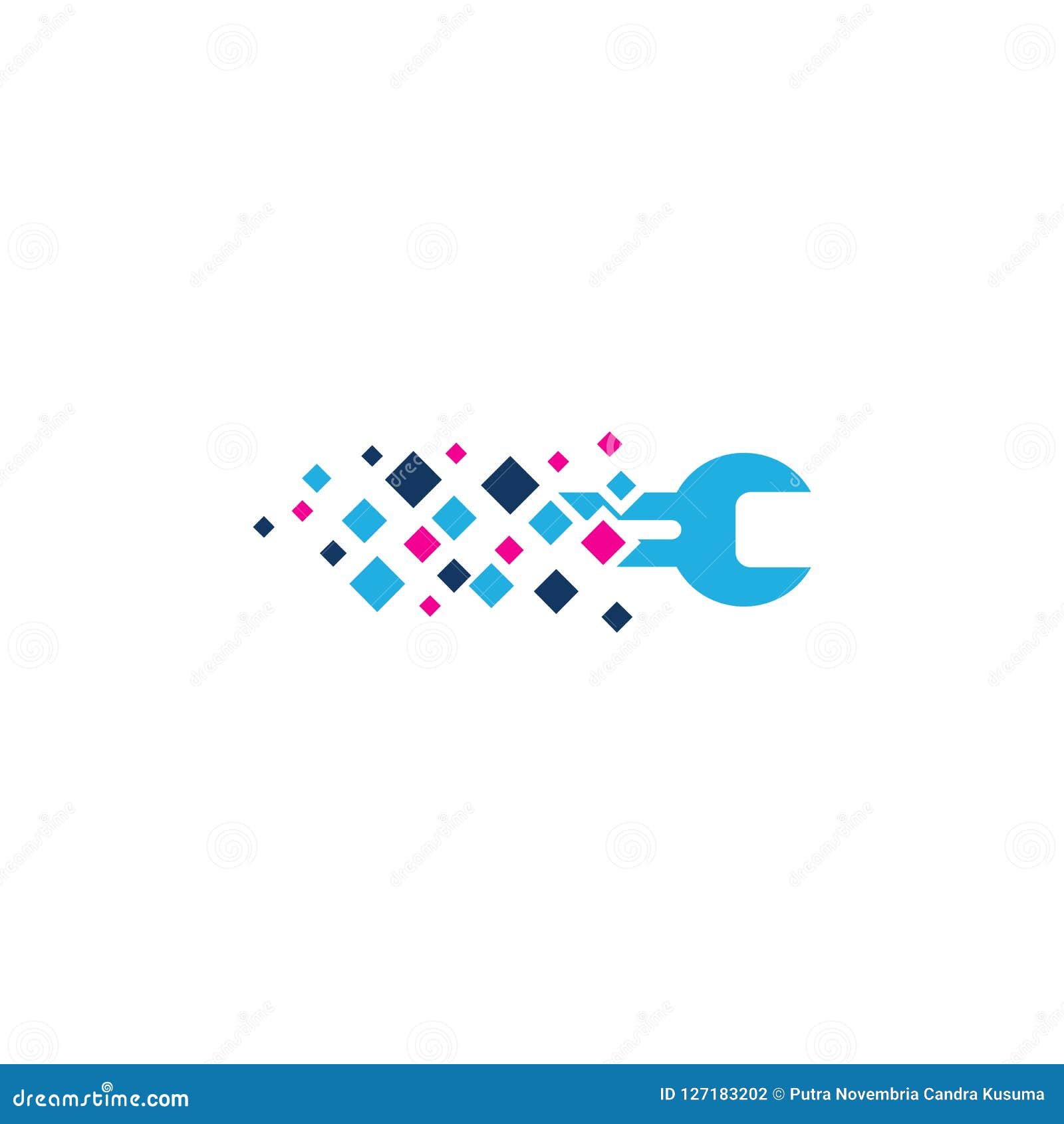 Fix Pixel Logo Icon Design stock vector. Illustration of renovation ...