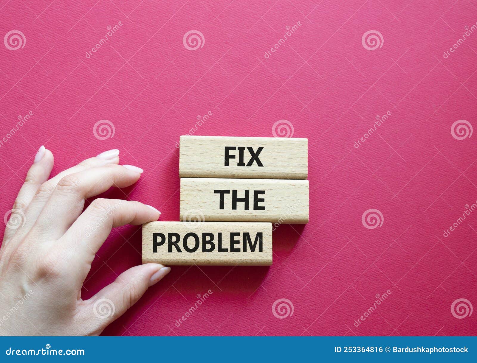 Fix the Problem Symbol. Wooden Blocks with Words Fix the Problem ... Fix the Problem Symbol. Wooden Blocks with Words Fix the Problem ...