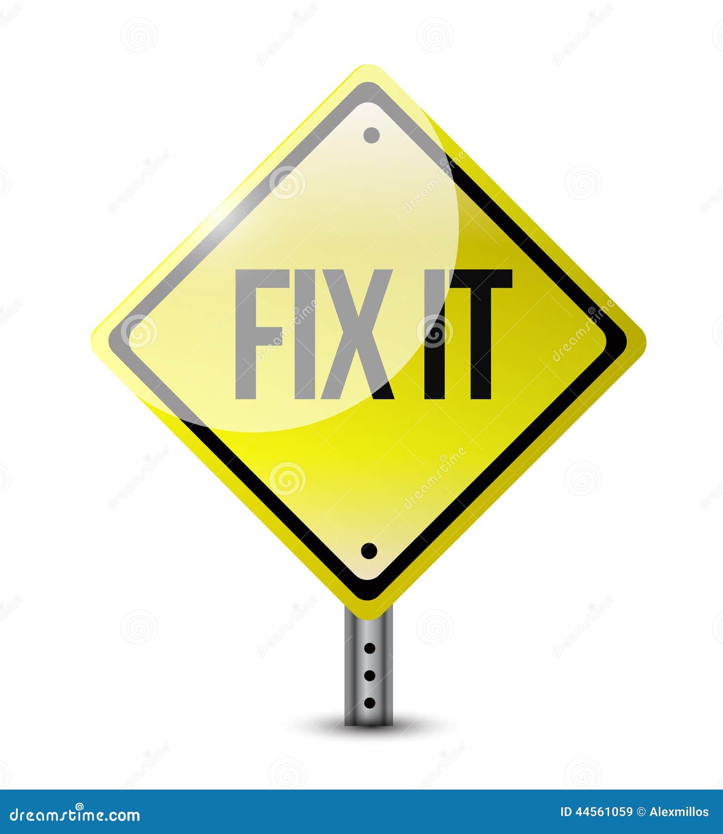 Fix It Sign Illustration Design Stock Illustration - Image: 44561059