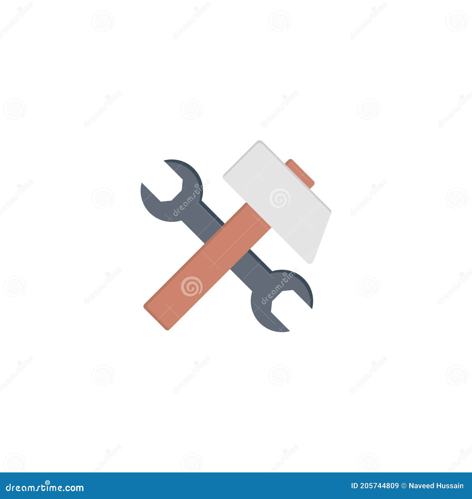 Fix Vector Flat Colour Icon Stock Vector - Illustration of adjustable ...