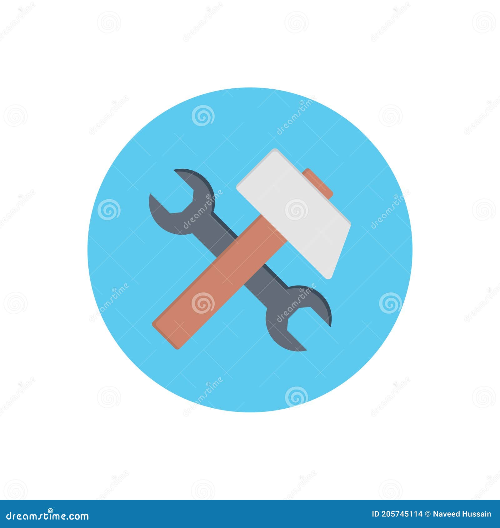 Fix Vector Flat Colour Icon Stock Vector - Illustration of options ...