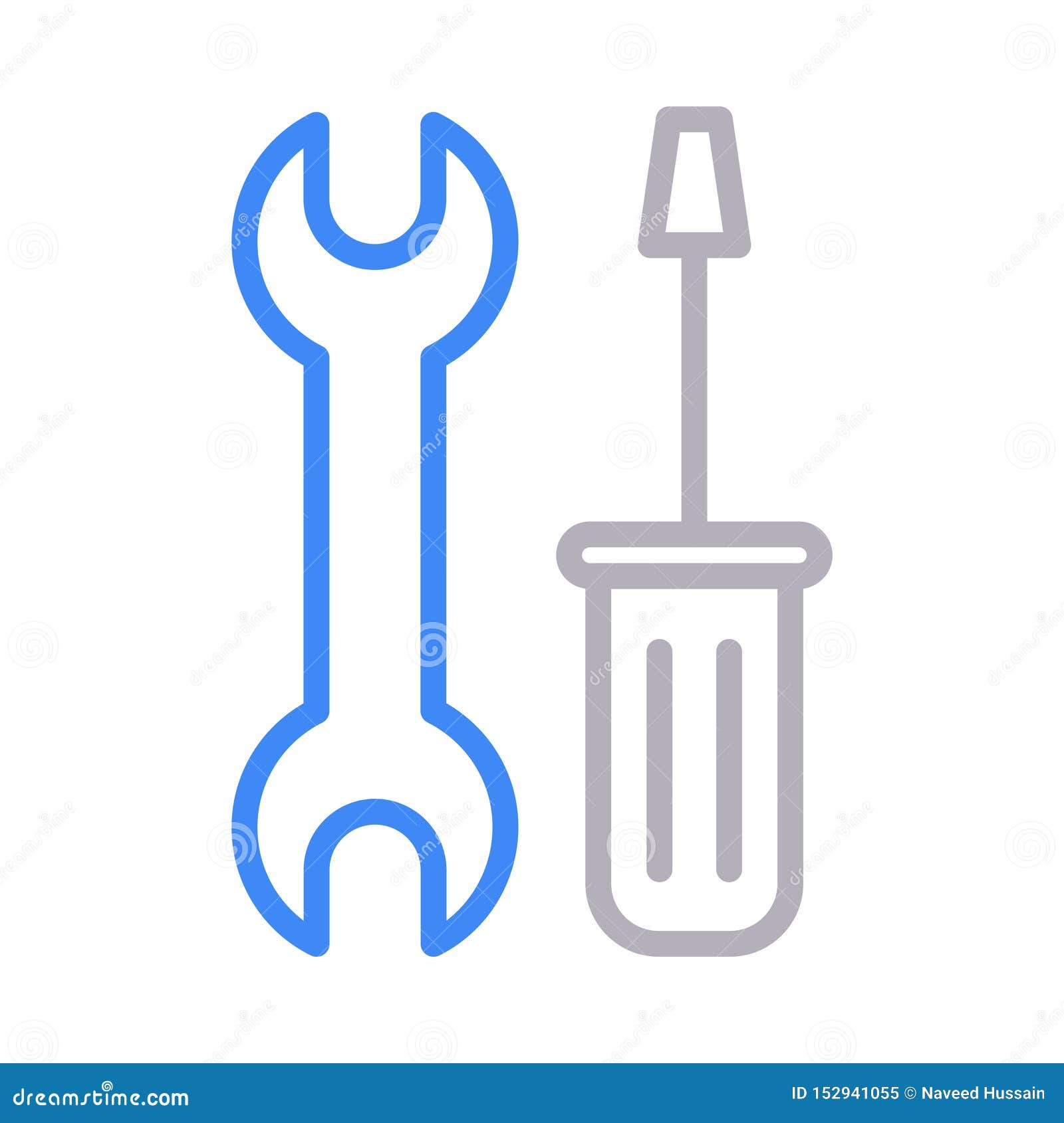 Fix Colour Line Vector Icon Stock Vector - Illustration of mechanical ...