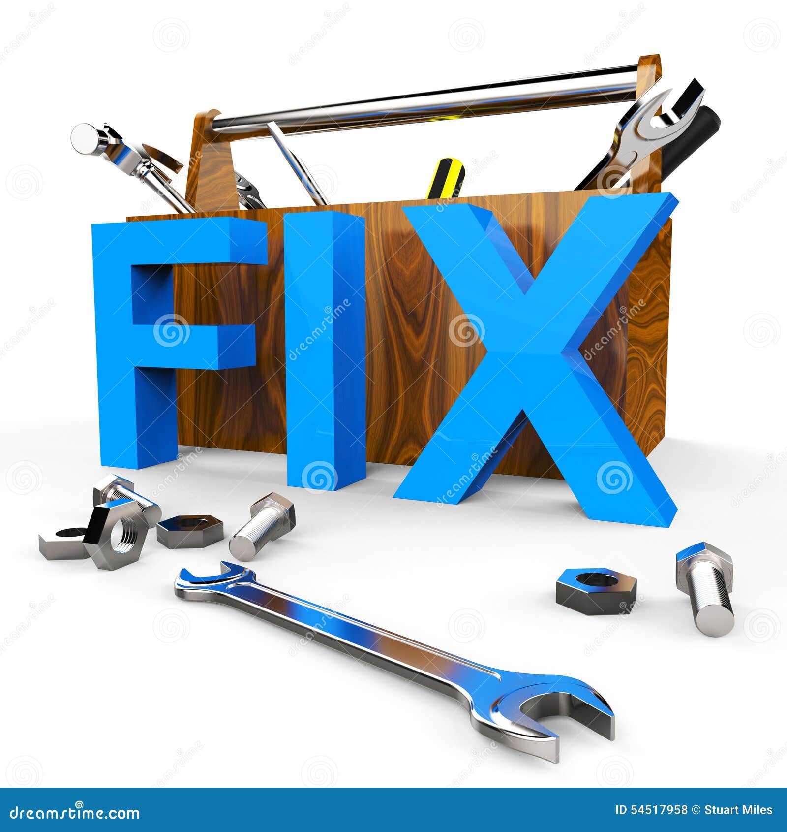 Fix Word Indicates Mend Repairs and Device Stock Illustration ...