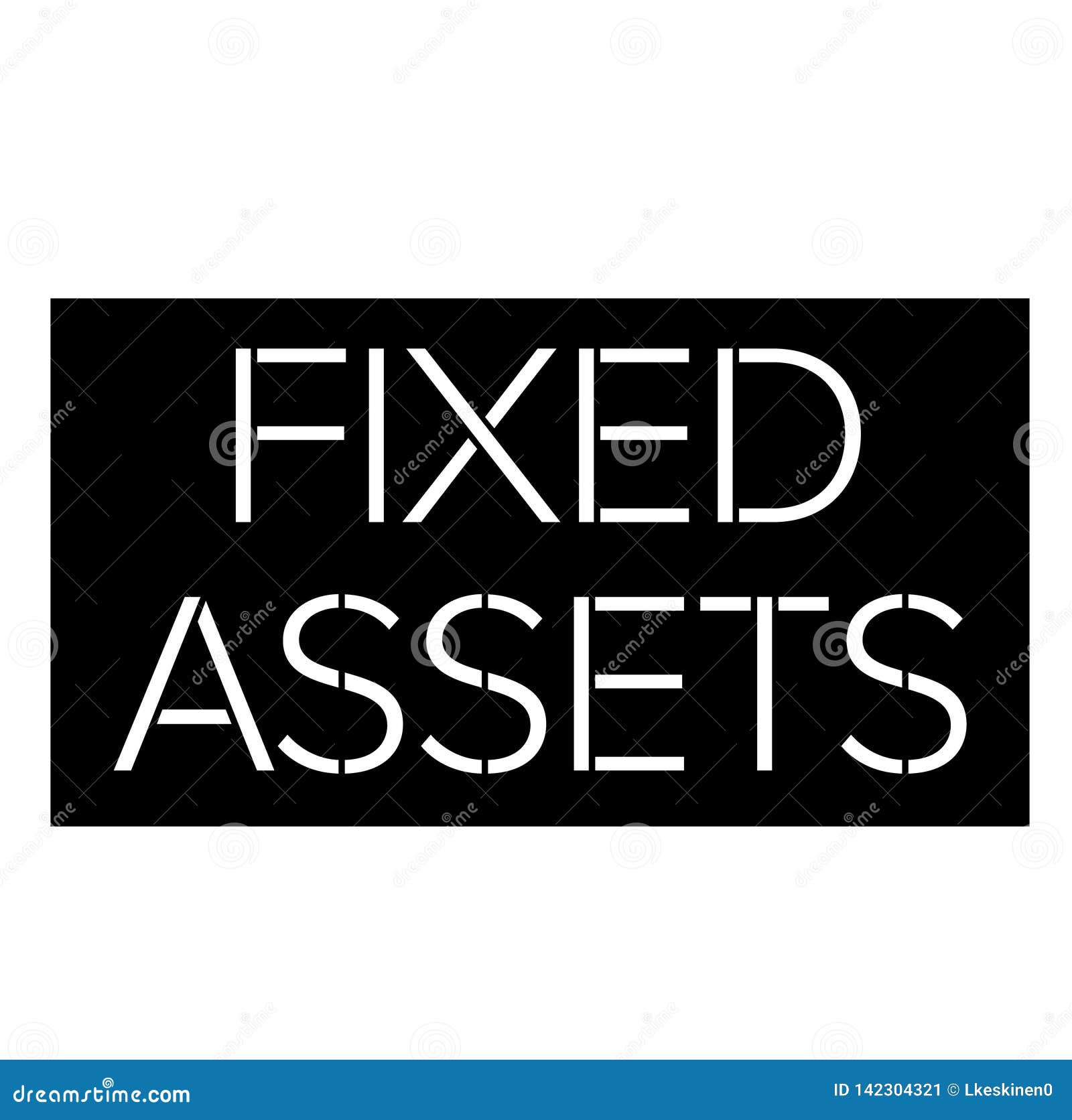 Fixed Assets Word Blocks Stock Image | CartoonDealer.com #185649091