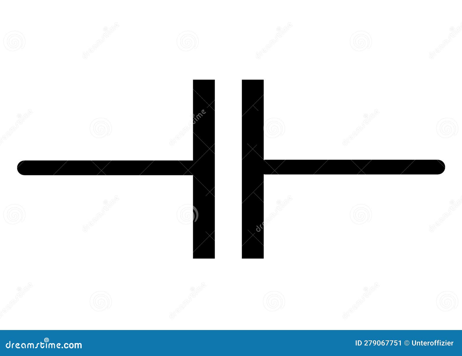 A Fixed Capacitor Electrical Symbol Against A White Backdrop Royalty ... A Fixed Capacitor Electrical Symbol Against A White Backdrop Royalty ...