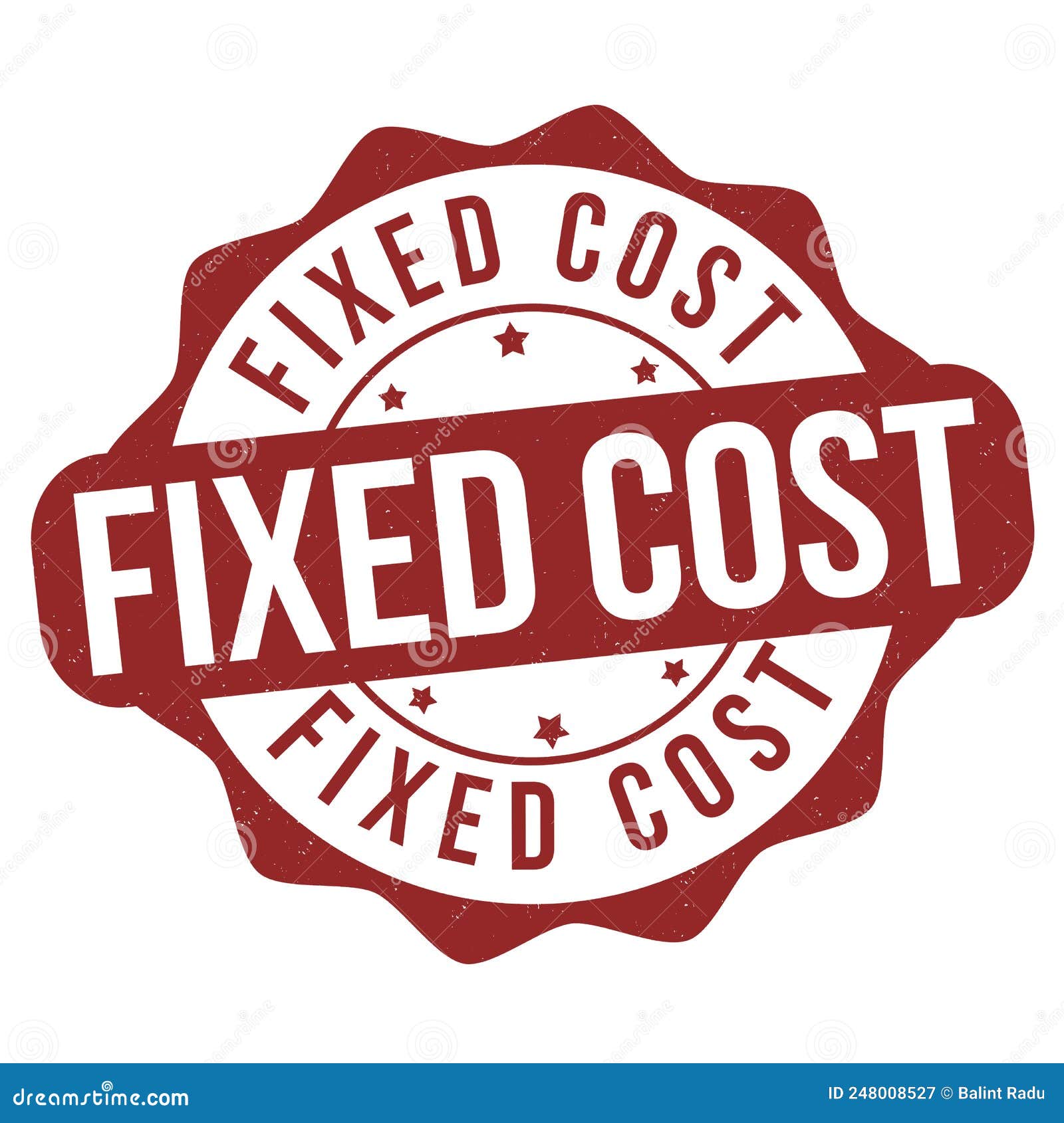 Fixed Cost Grunge Rubber Stamp Stock Vector - Illustration of insignia ...