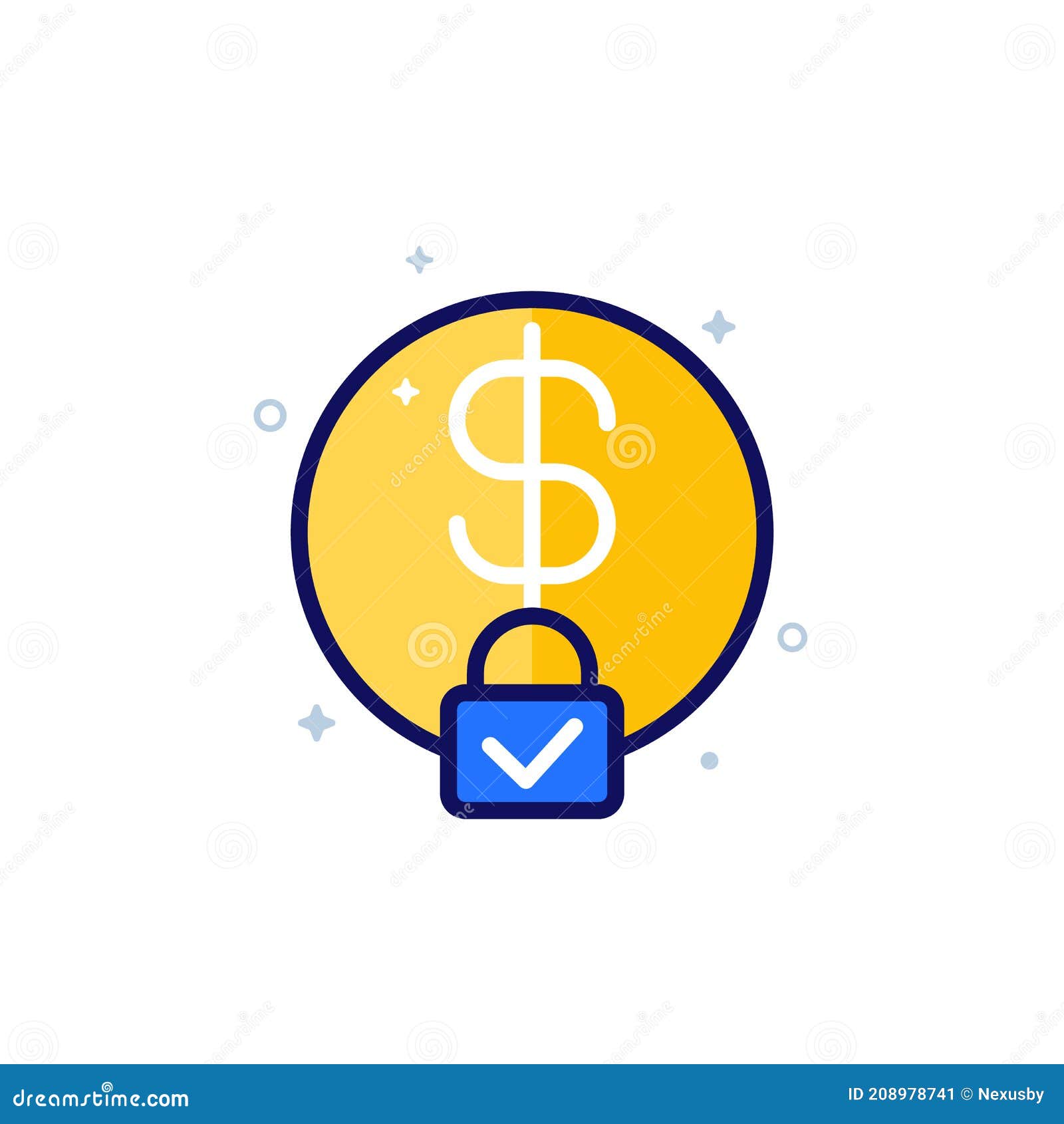 Fixed Cost or Price Icon, Vector Art Stock Illustration - Illustration ...