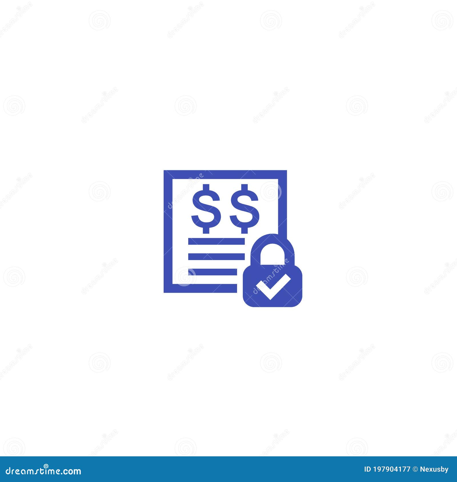 Fixed costs icon on white stock vector. Illustration of business ...