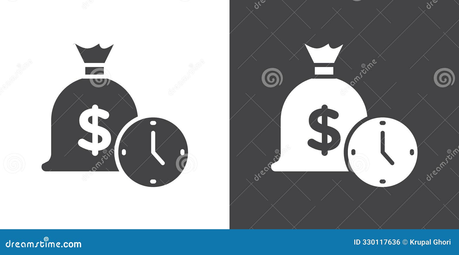 Fixed Deposit Icon Thin Line Illustration Set Stock Illustration ...