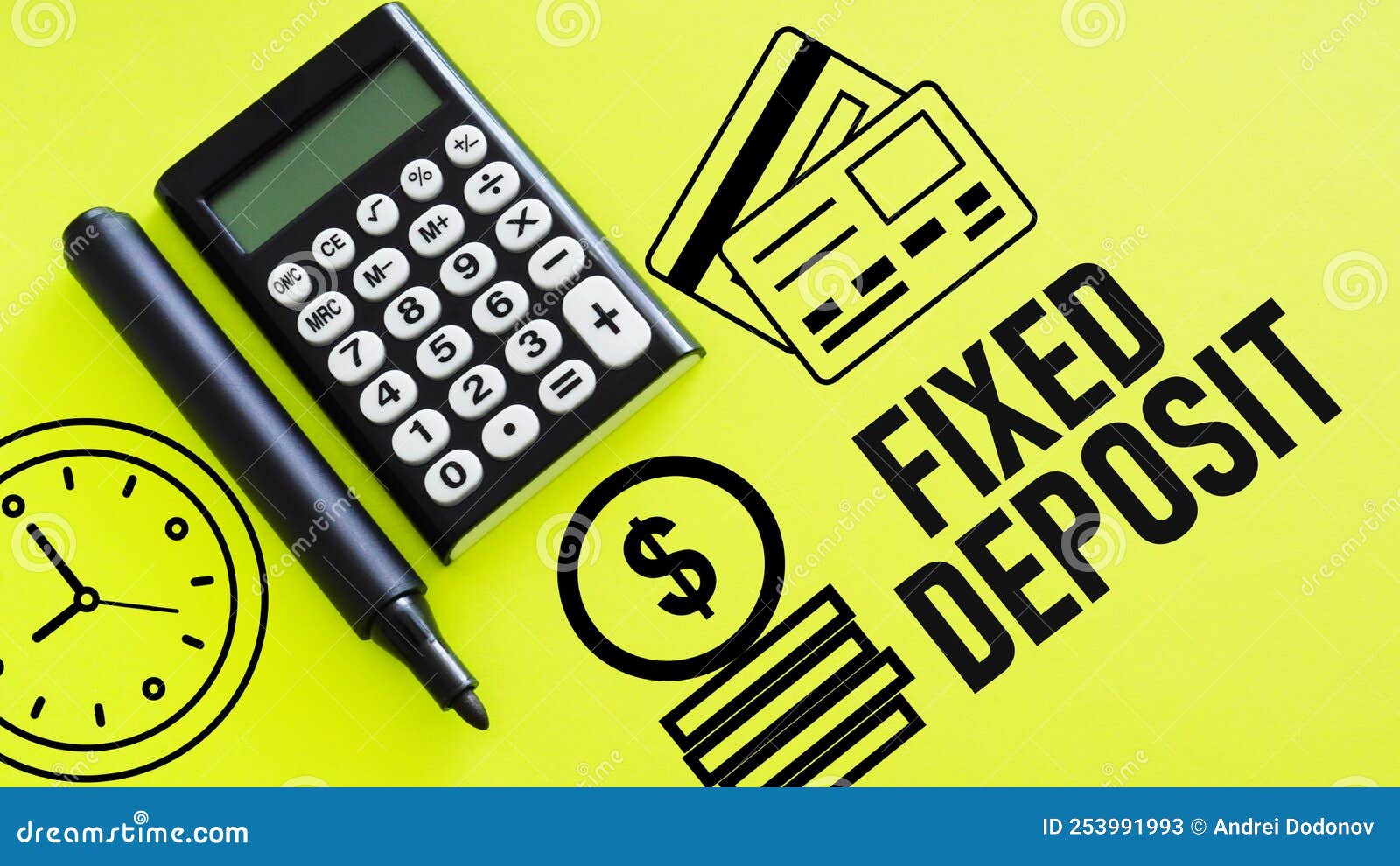 Fixed Deposit is Shown Using the Text Stock Image - Image of business ...