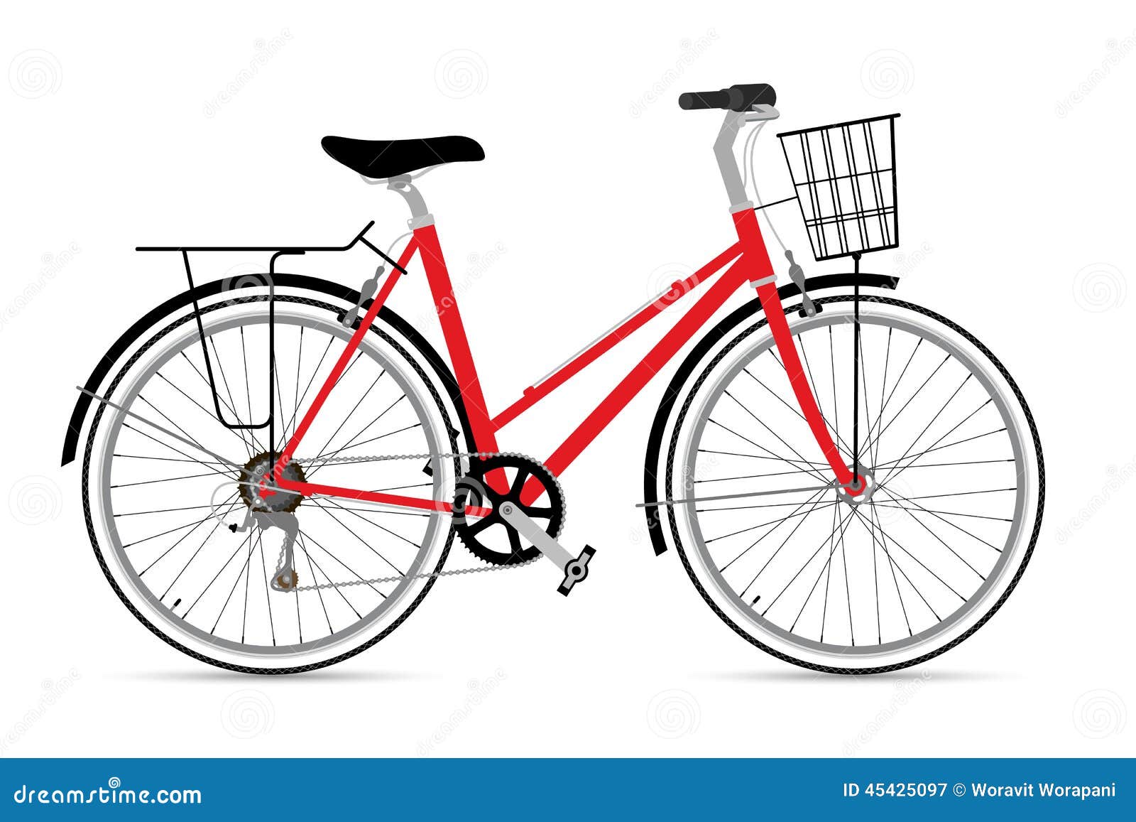 Fixed Gear Bicycle Vector Illustation Stock Vector - Illustration of ...