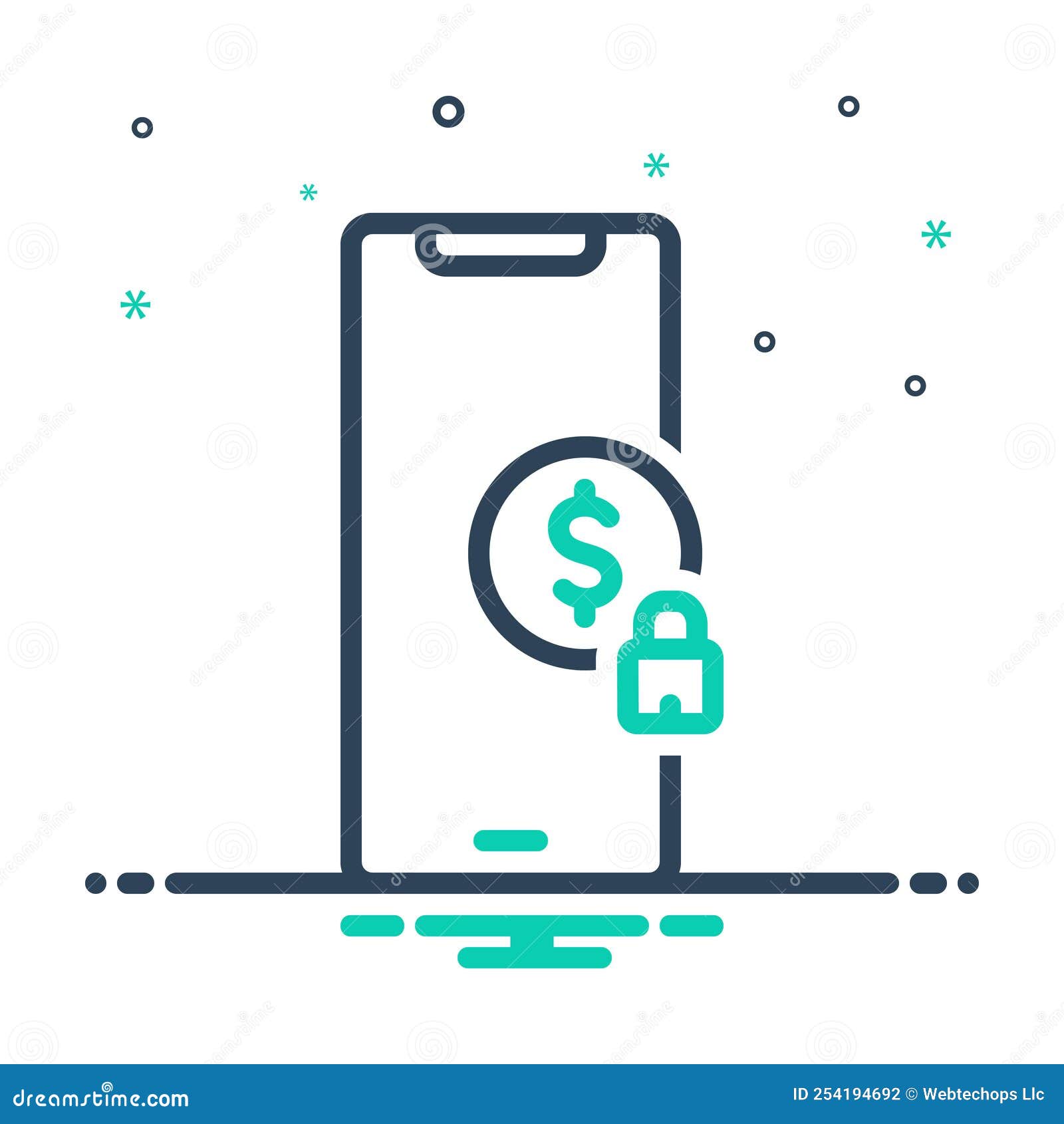 Mix Icon for Fixed, Certain and Sure Stock Illustration - Illustration ...