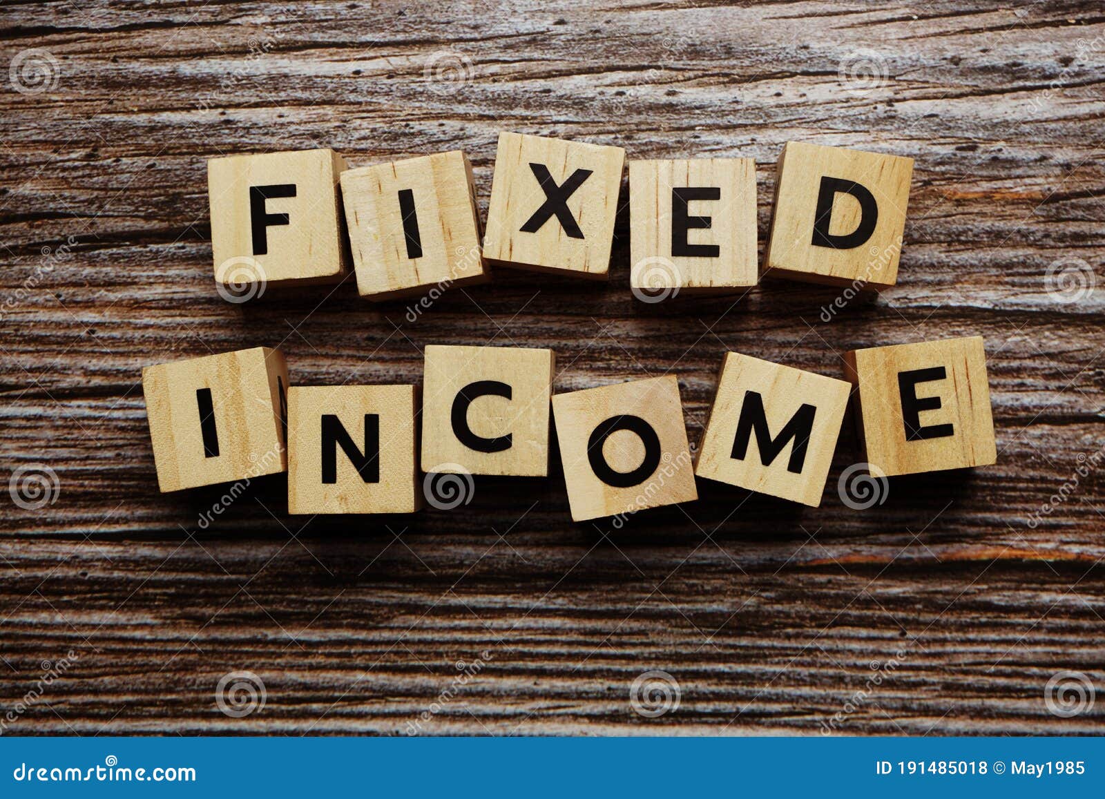 Fixed Income Alphabet Letter on Wooden Background Stock Photo - Image ...
