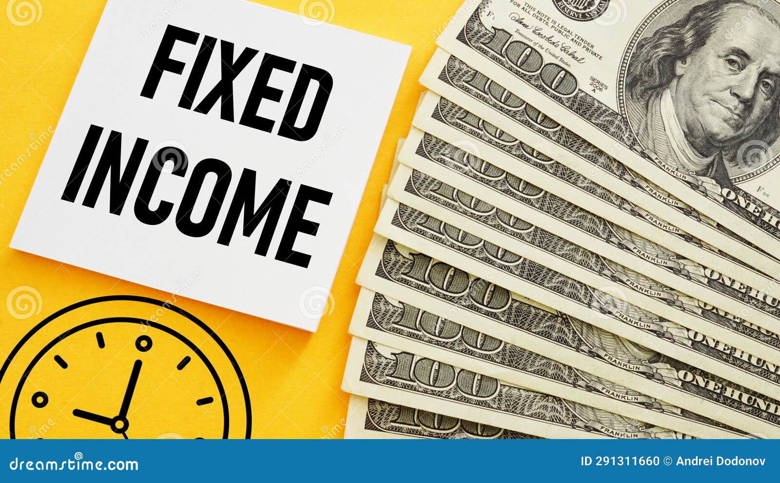 Fixed Income is Shown Using the Text Stock Photo - Image of office ...