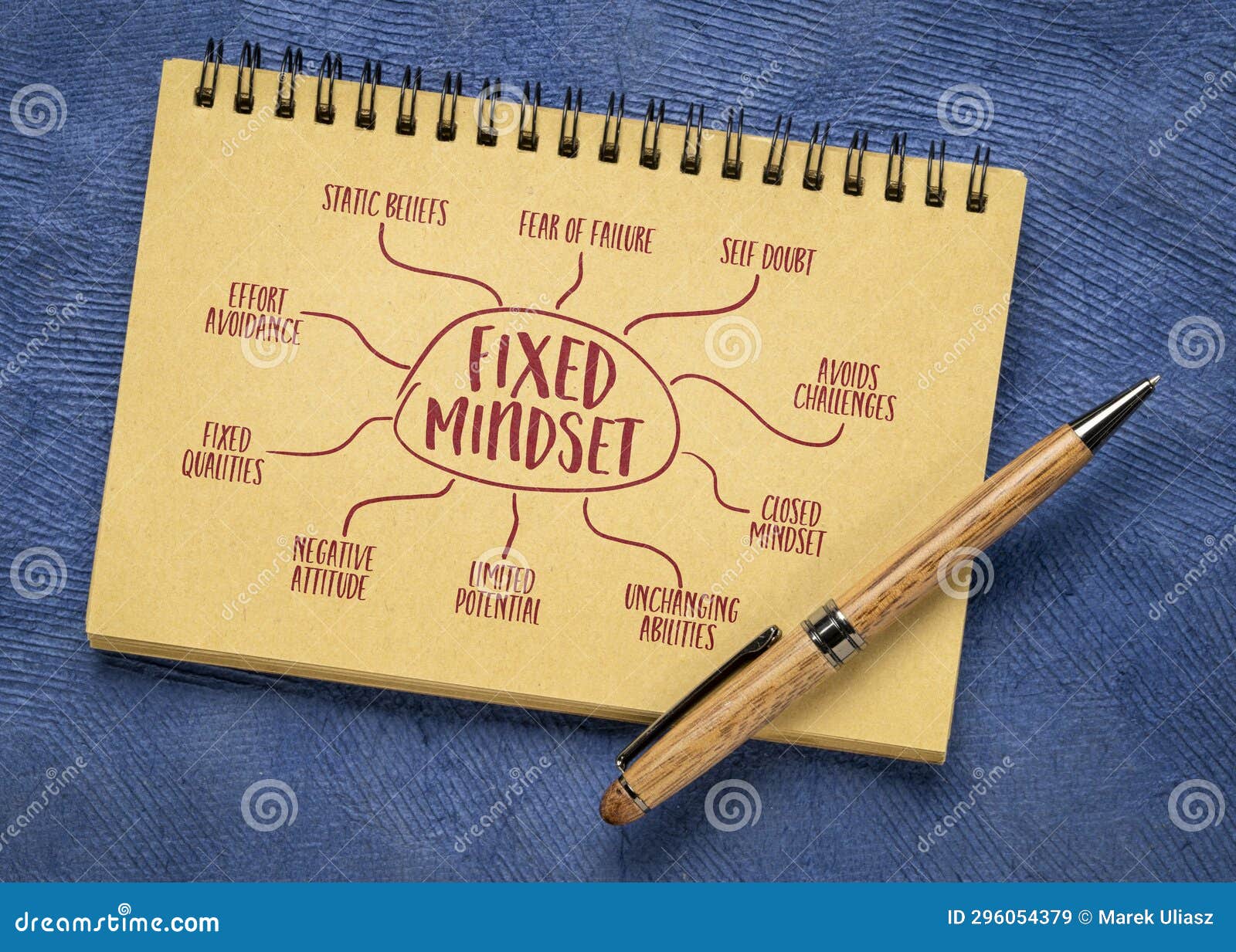 Fixed Mindset Infographics or Mind Map Sketch , Negative Attitude and ...