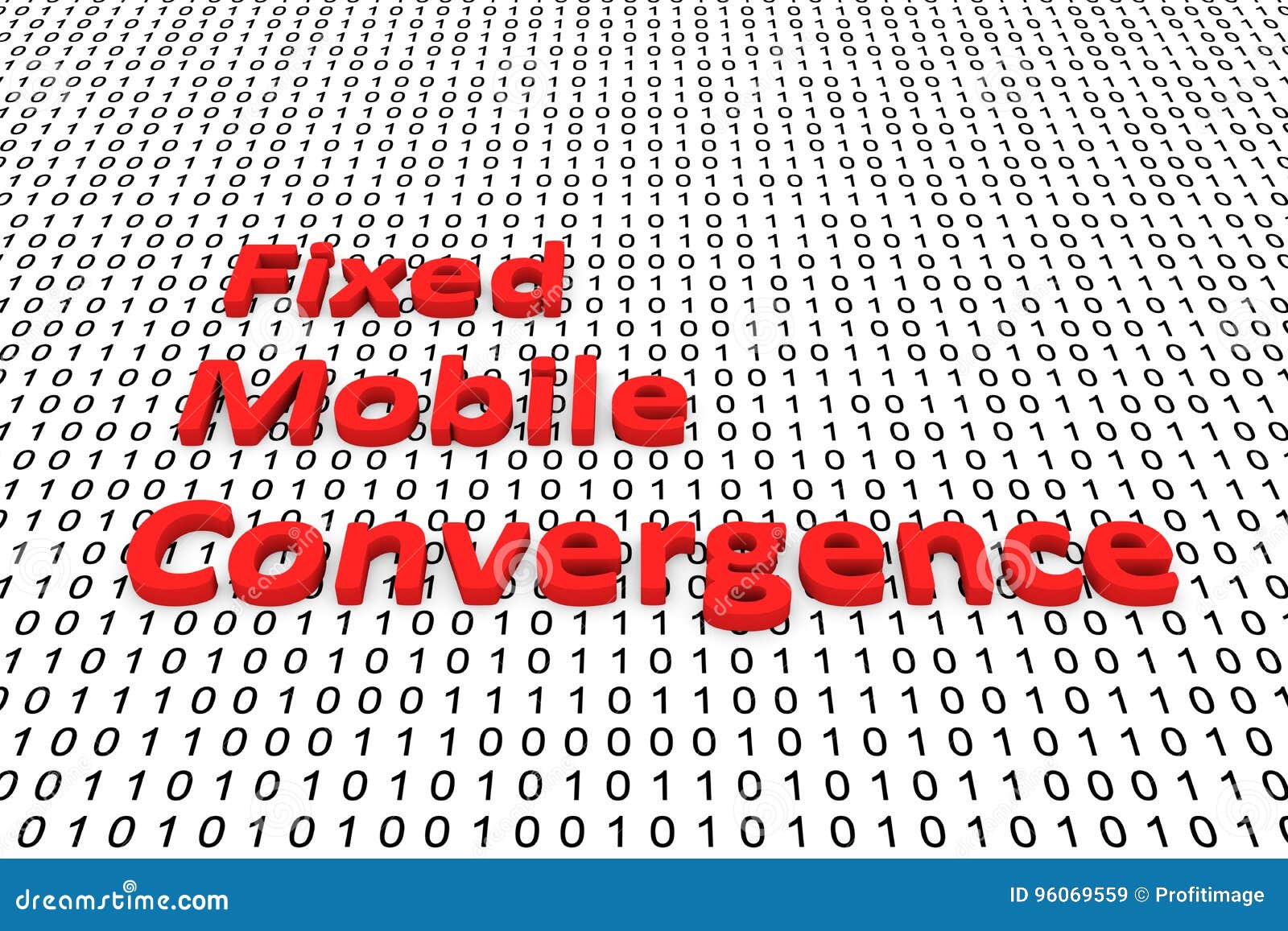 Fixed mobile convergence stock illustration. Illustration of ...
