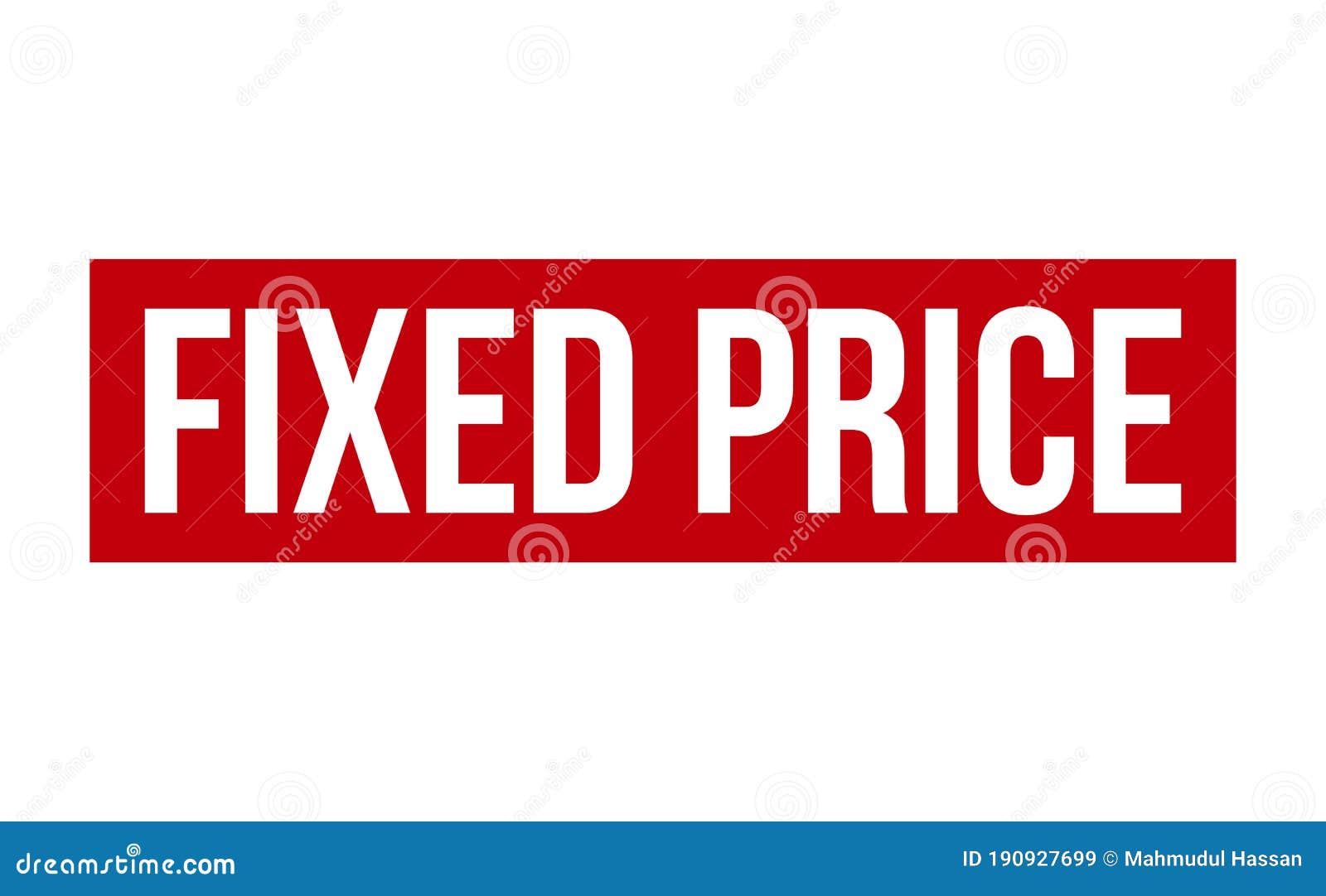 Fixed Price Rubber Stamp. Red Fixed Price Rubber Grunge Stamp Seal ...