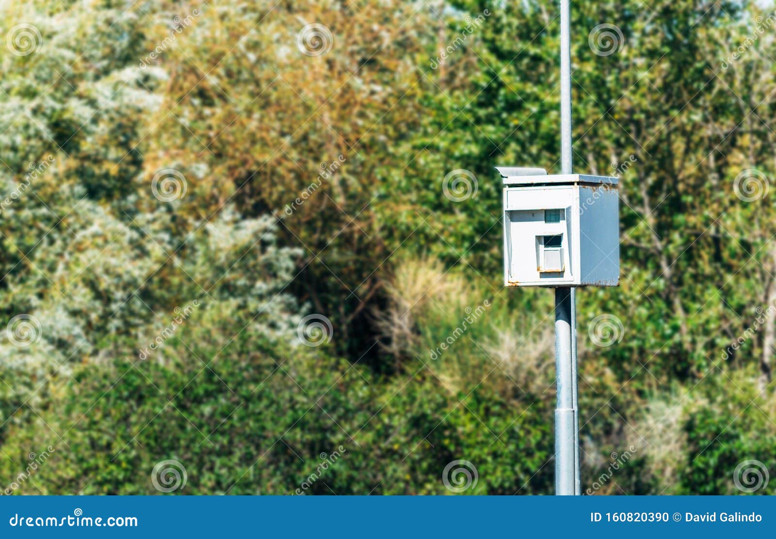 Fixed Radar for Road Traffic Speed Control Stock Photo - Image of road ...