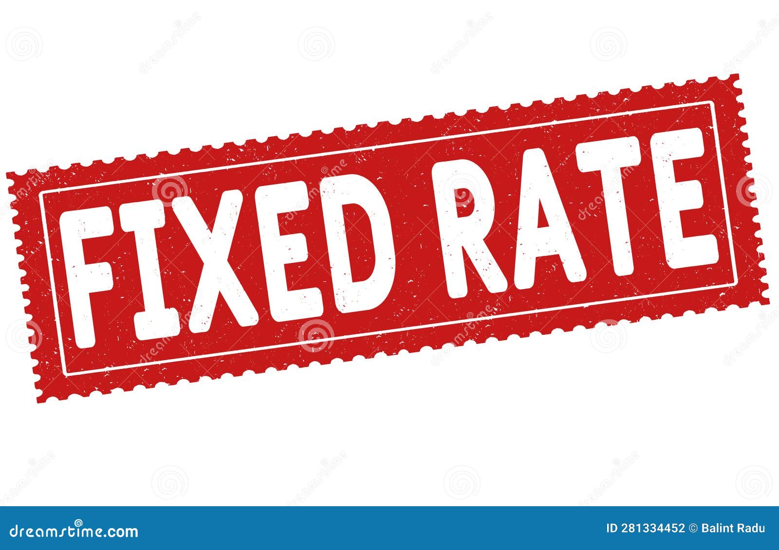 Fixed Rate Grunge Rubber Stamp Stock Vector - Illustration of mortgage ...