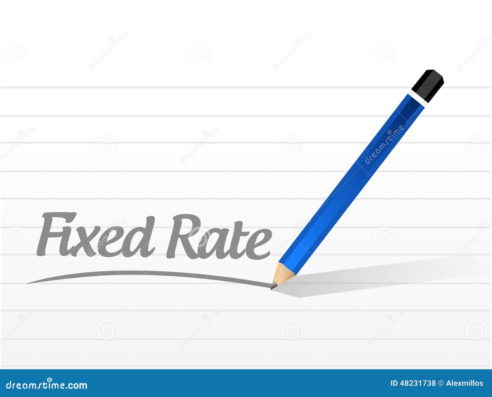 Fixed Rate Sign Or Stamp Cartoon Vector | CartoonDealer.com #143387087