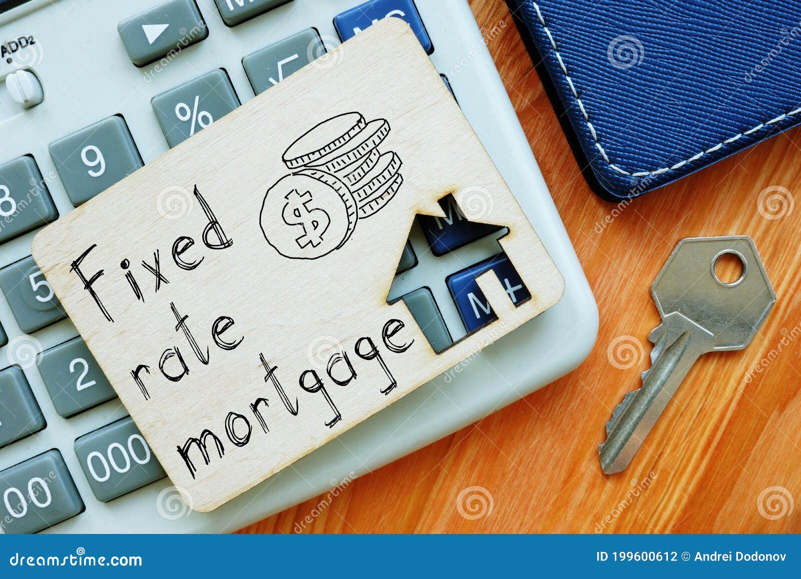 Fixed Rate Mortgage is Shown on the Business Photo Using the Text Stock ...
