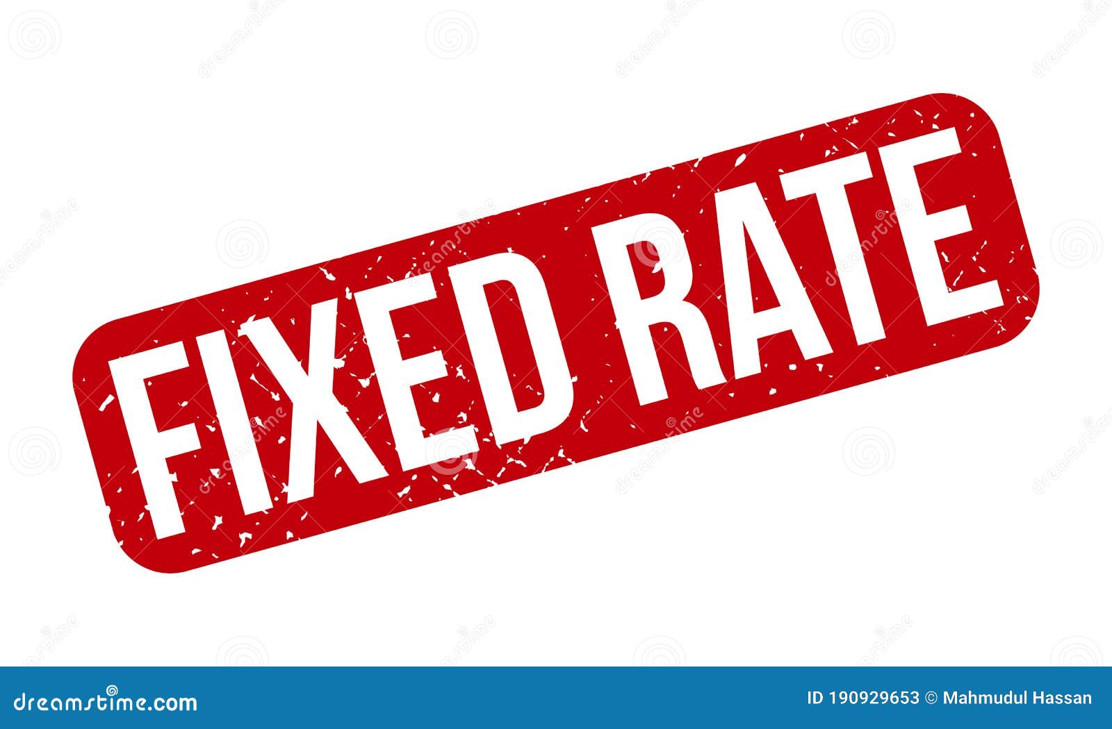 Fixed Rate Rubber Stamp. Red Fixed Rate Rubber Grunge Stamp Seal Vector ...