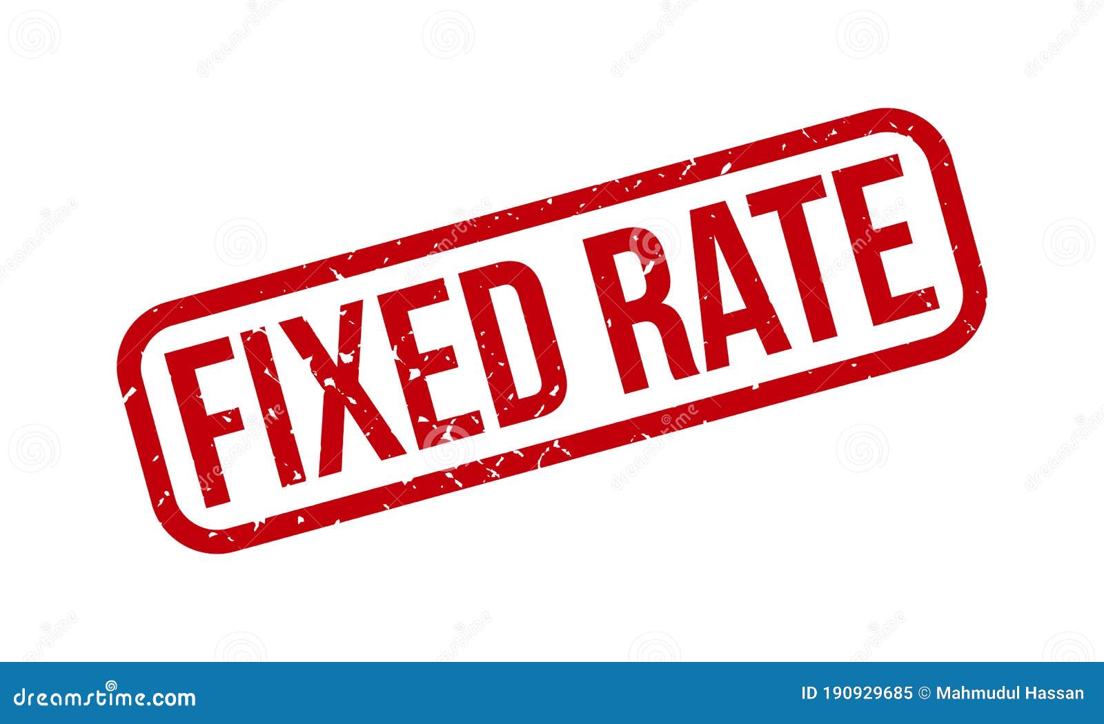 Fixed Rate Rubber Stamp. Red Fixed Rate Rubber Grunge Stamp Seal Vector ...